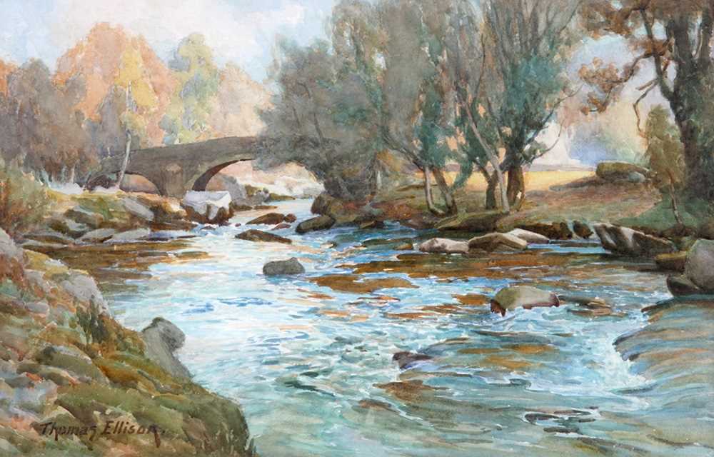 Lot 335 - TOM ELLISON R.C.A 1866-1933 WATERCOLOUR