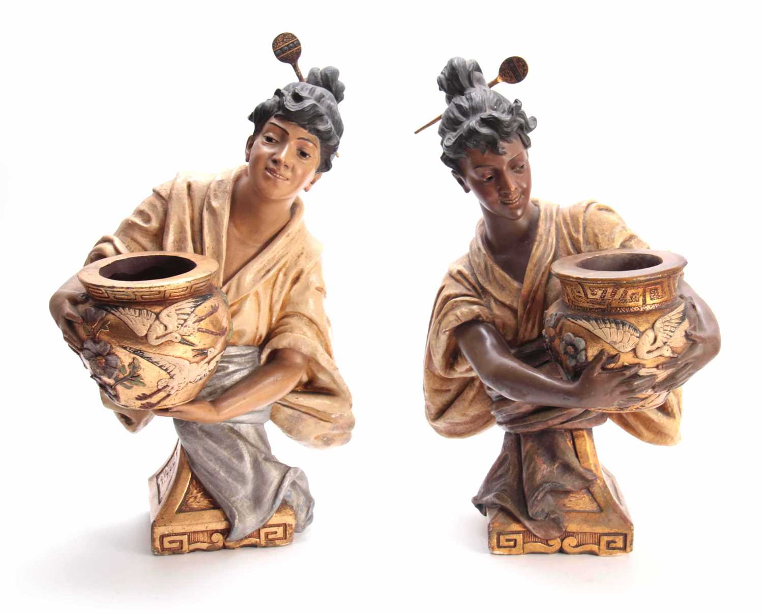 Lot 409 - A PAIR OF EARLY 20TH CENTURY GERMAN PLASTER