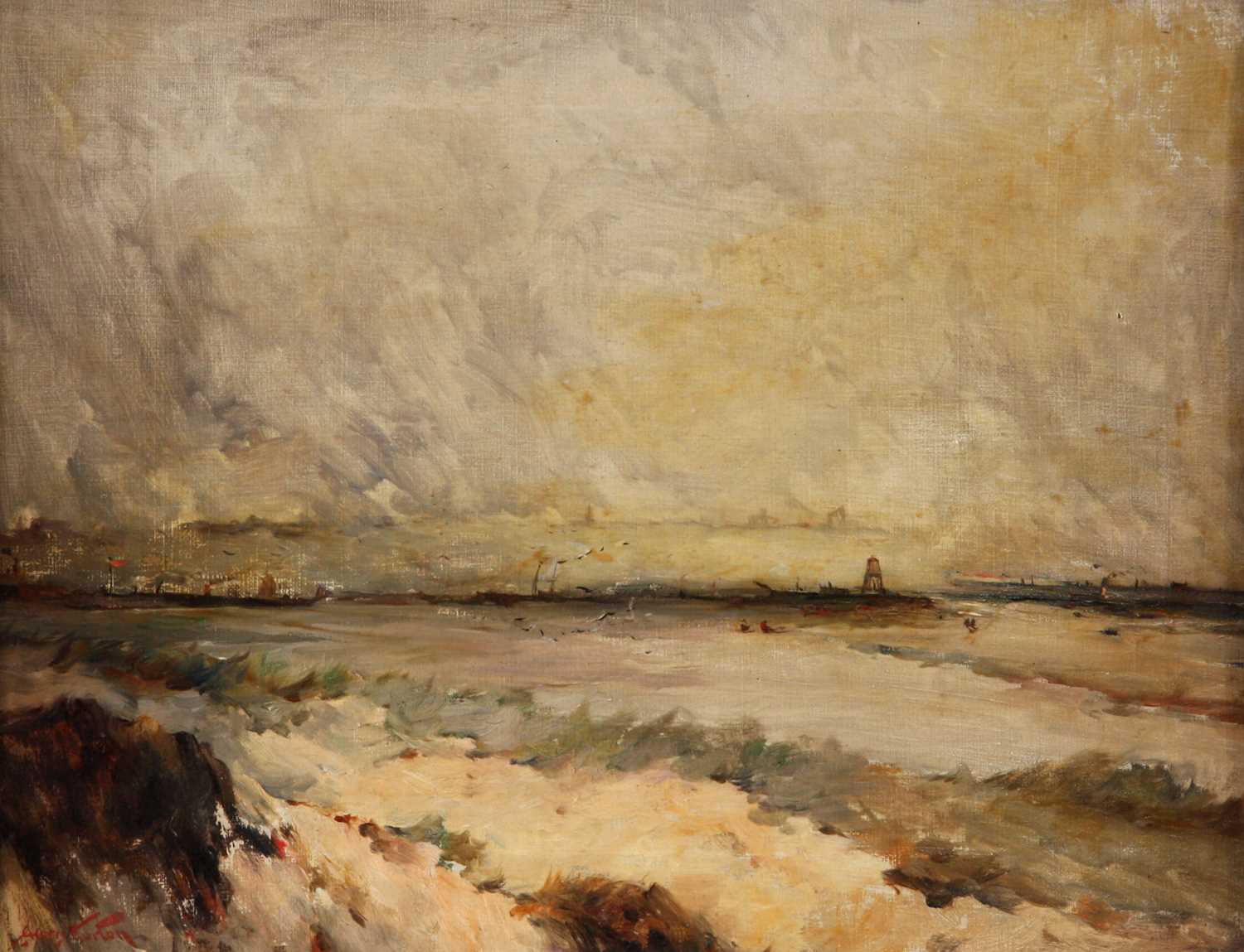 Lot 774 - GEORGE HORTON 1859 - 1950. OIL ON CANVAS.