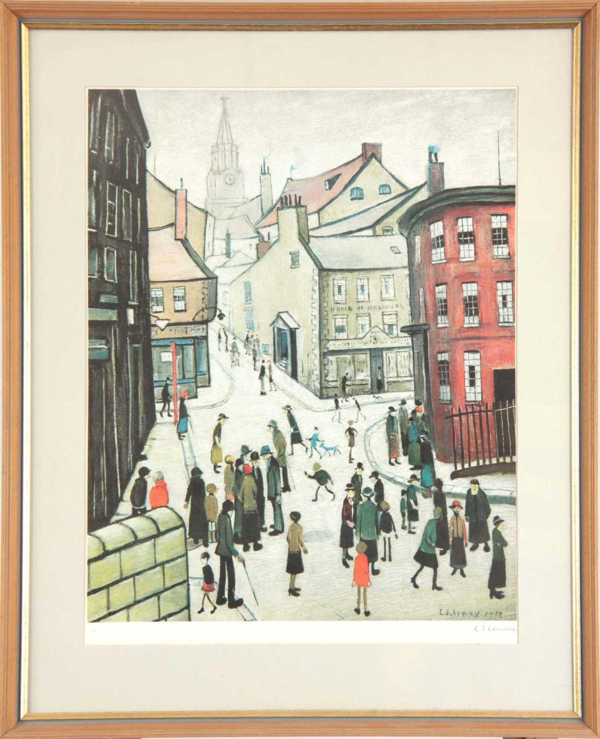 Lot 801 - L.S.LOWRY SIGNED PRINT 'BERWICK-ON-TWEED'