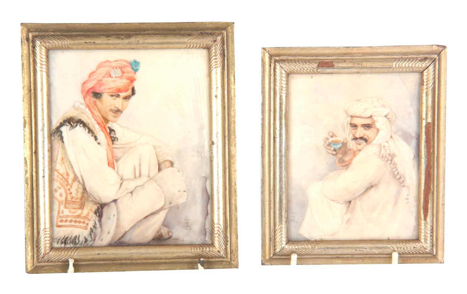 Lot 174 - E JANET LAING - WATERCOLOUR seated portrait