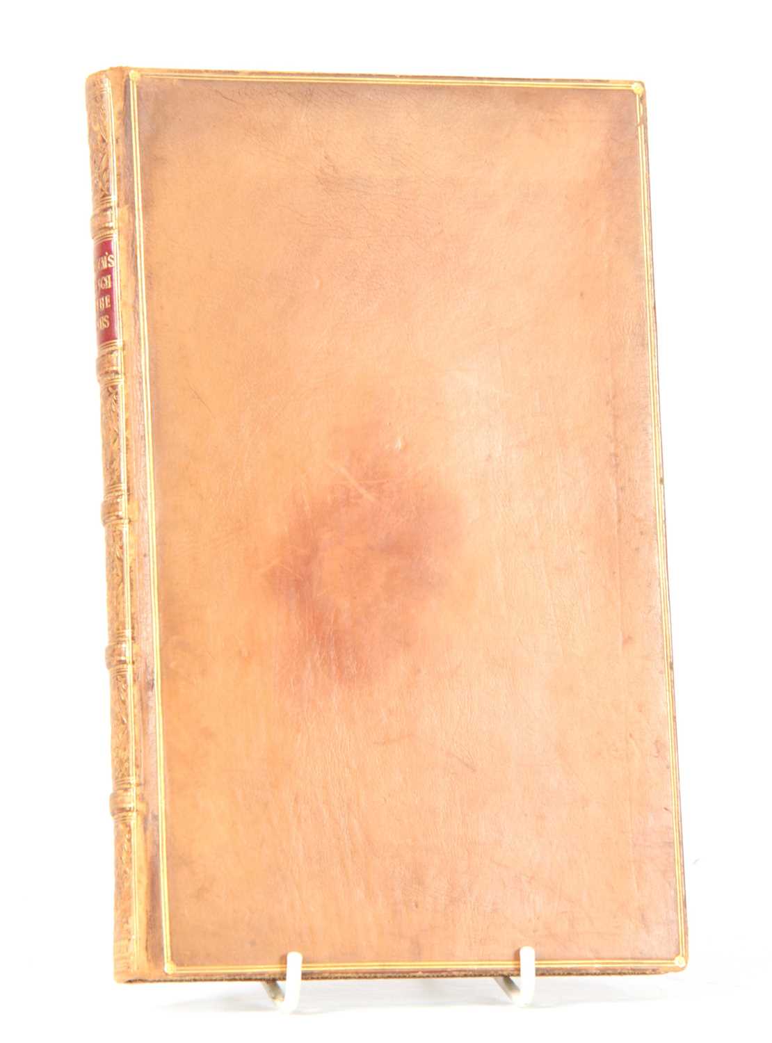 Lot 292 - A RARE LEATHER BACKED Ist EDITION BOOK of