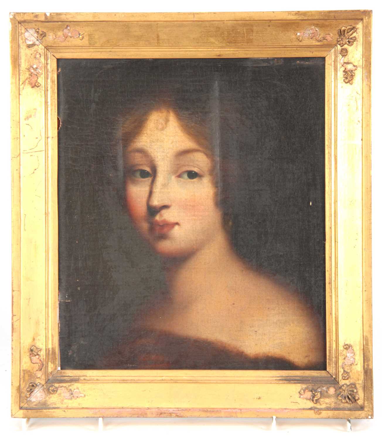 Lot 322 - AN 18TH CENTURY OIL ON CANVAS. Portrait of a