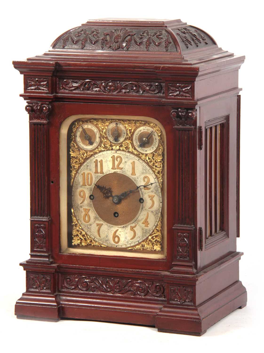 Lot 538 - A LATE 19TH CENTURY MAHOGANY EIGHT BELL