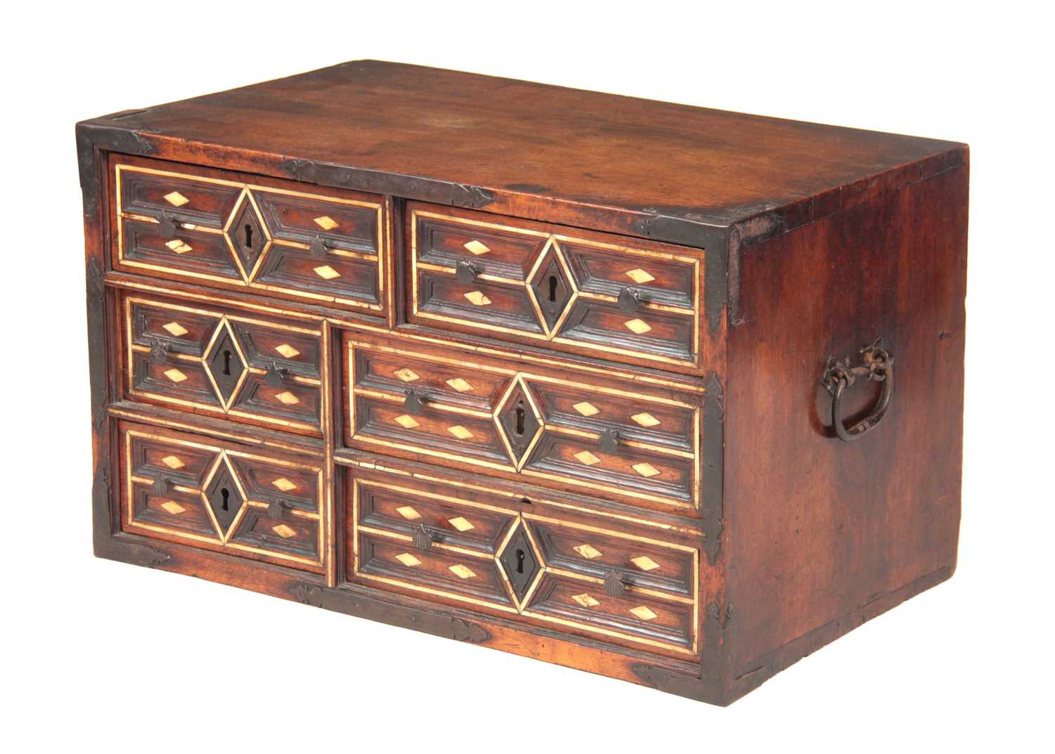 Lot 718 - A 17TH CENTURY WALNUT AND IVORY ANGLO