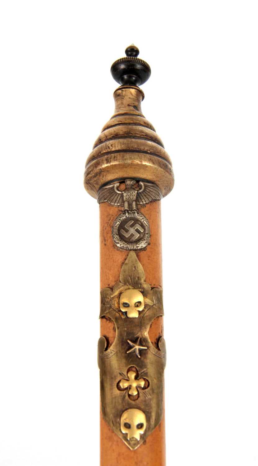 Lot 330 - A 20TH CENTURY NAZI MALACCA OFFICER'S BATON