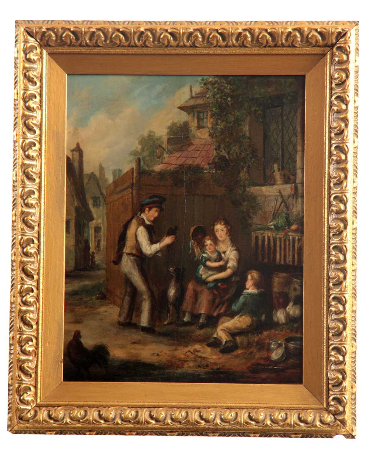 Lot 610 - ALEX RITCHIE 19TH CENTURY OIL ON BOARD.
