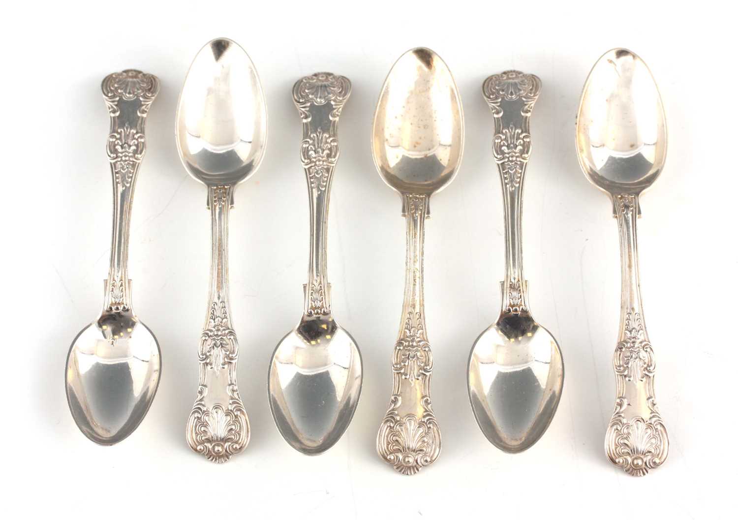 Lot 315 - A SET OF 6 EDWARDIAN QUEENS PATTERN