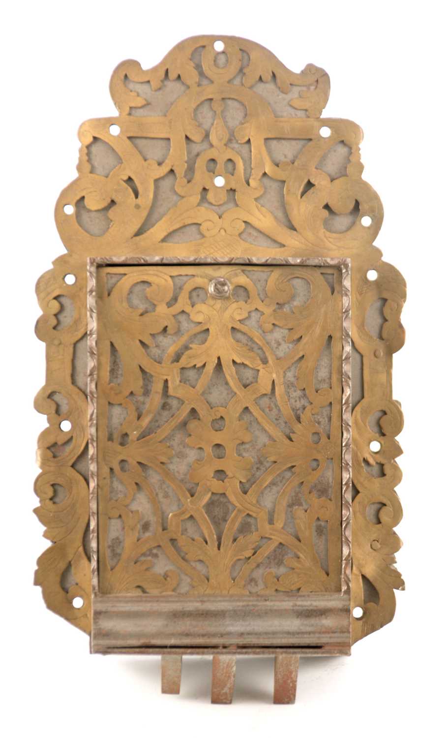 Lot 460 - AN 18TH CENTURY IRON AND FILIGREE ENGRAVED