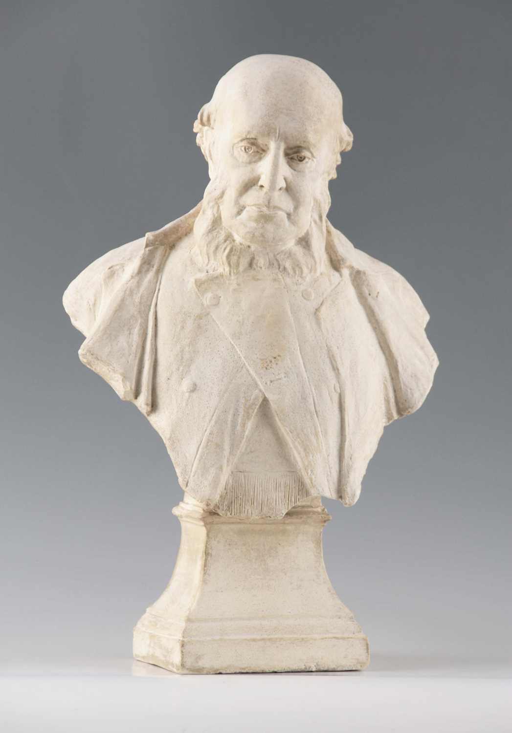 Lot 610 - AN EARLY 20TH CENTURY PLASTER CAST BUST