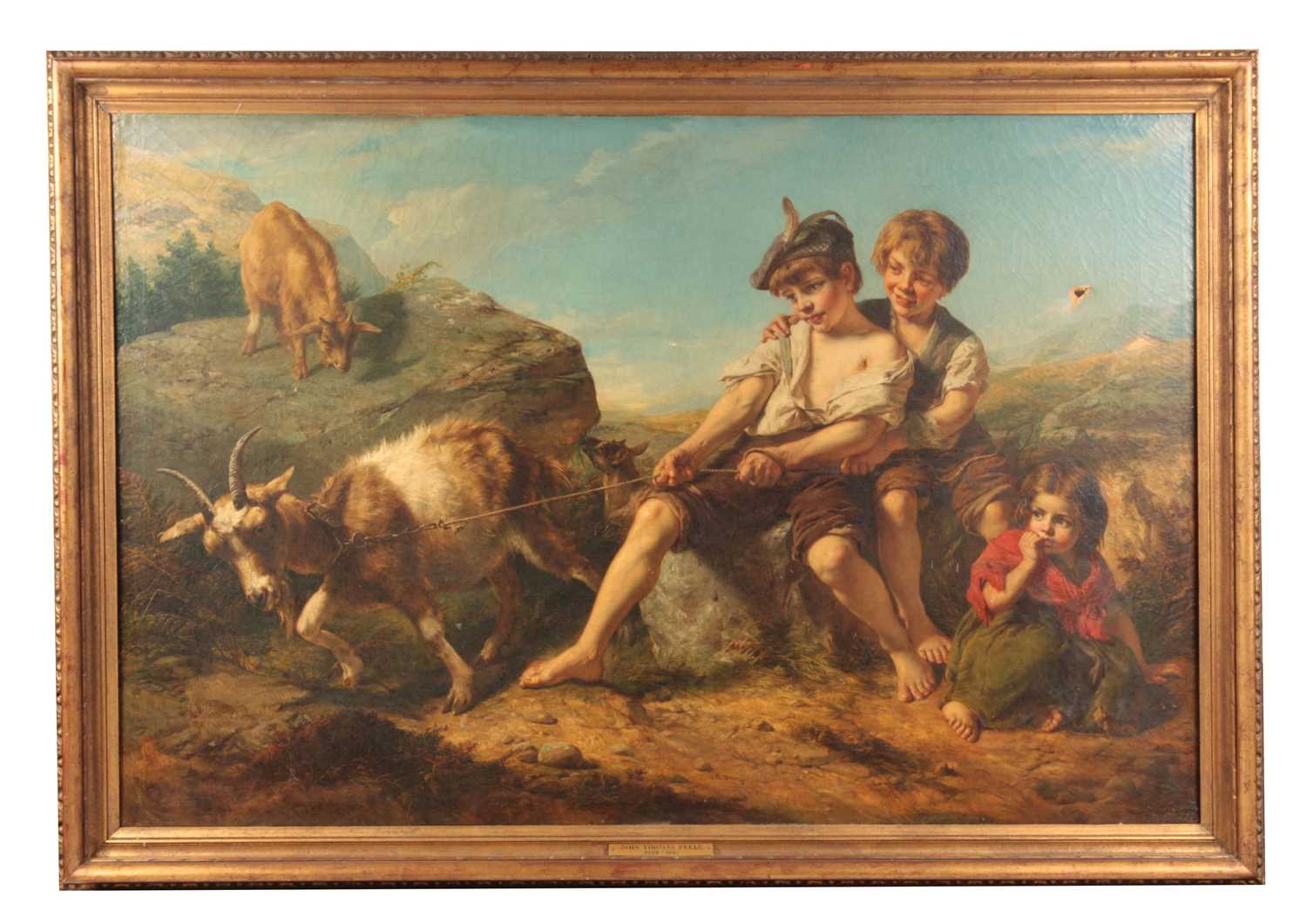 Lot 639 - JOHN THOMAS PEELE 1822-1897. OIL ON CANVAS A