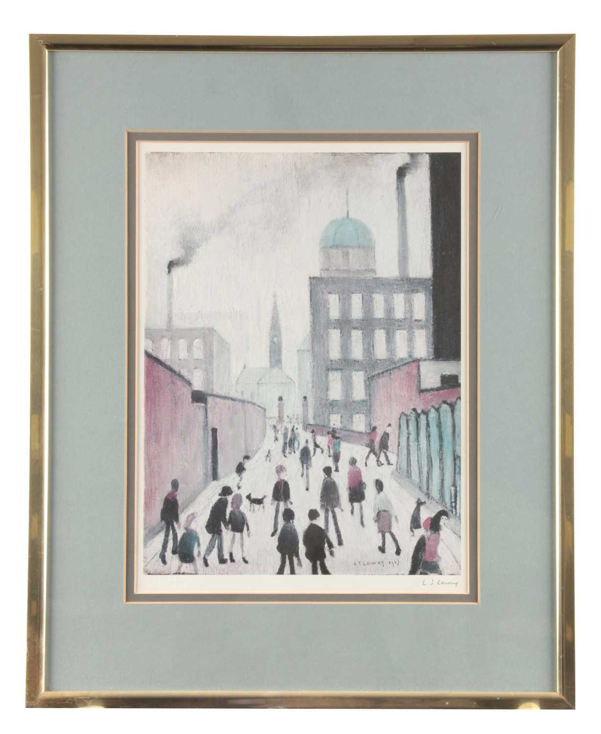 Lot 663 - LAURENCE STEPHEN LOWRY. ARR SIGNED PRINT