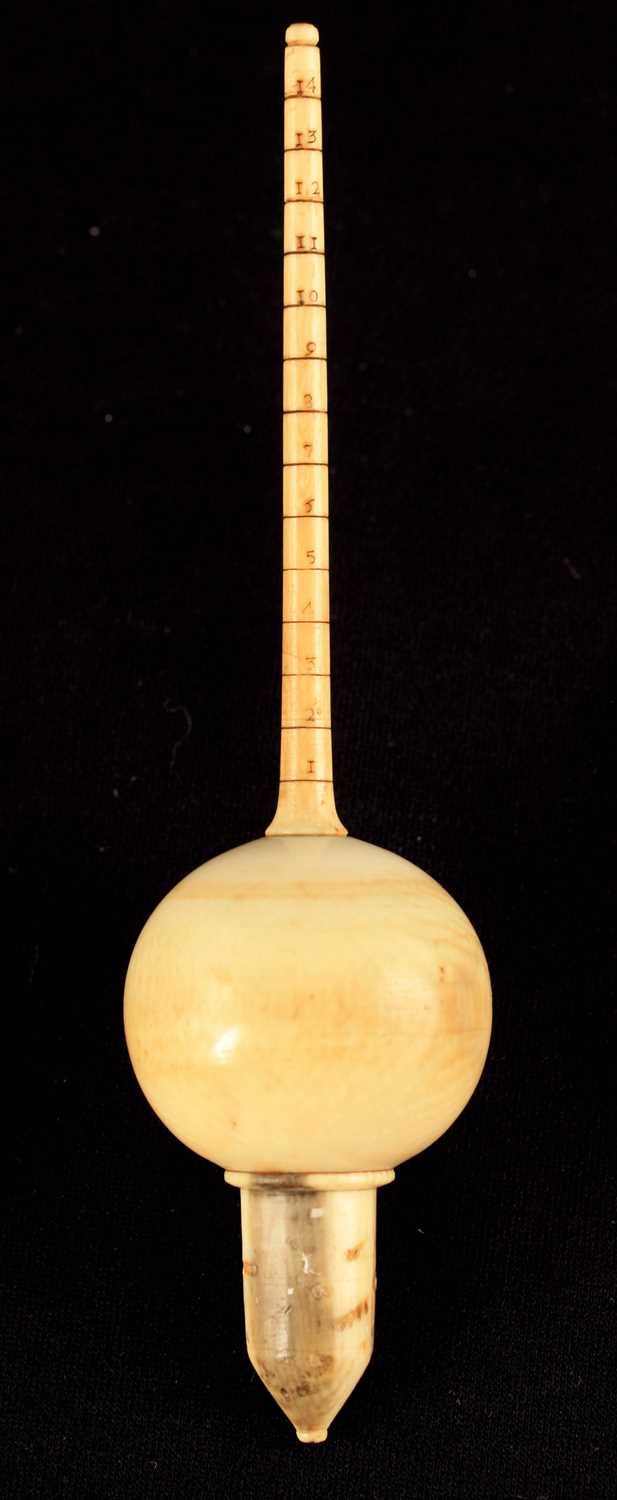 Lot 469 - AN INTERESTING 19TH CENTURY TURNED IVORY