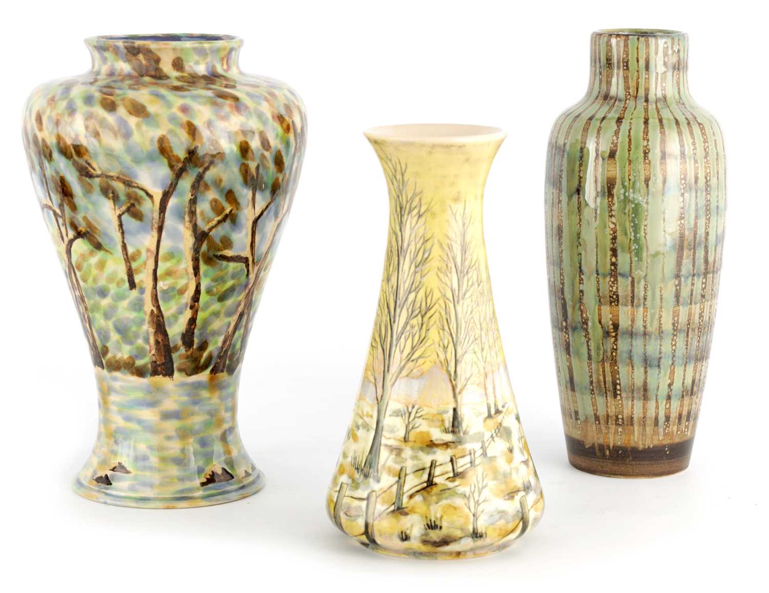 Lot 200 - A COBRIDGE LARGE INVERTED BALUSTER VASE