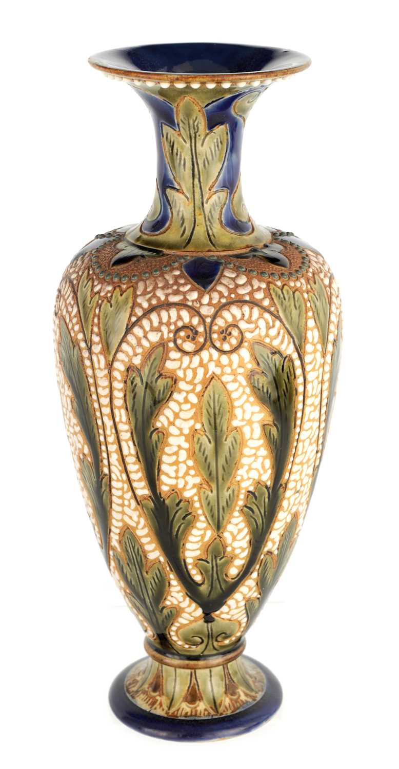 Lot 220 - AN UNUSUAL LATE 19TH CENTURY FULHAM POTTERY