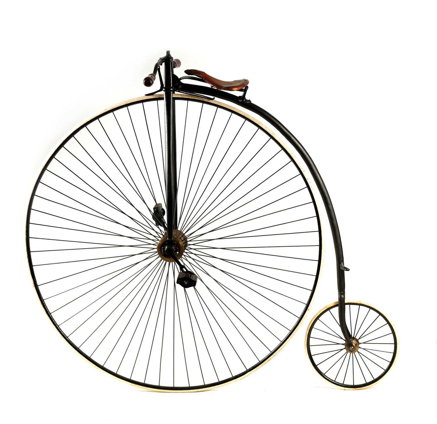 Lot 635 - A LATE 19TH CENTURY PENNY FARTHING BICYCLE