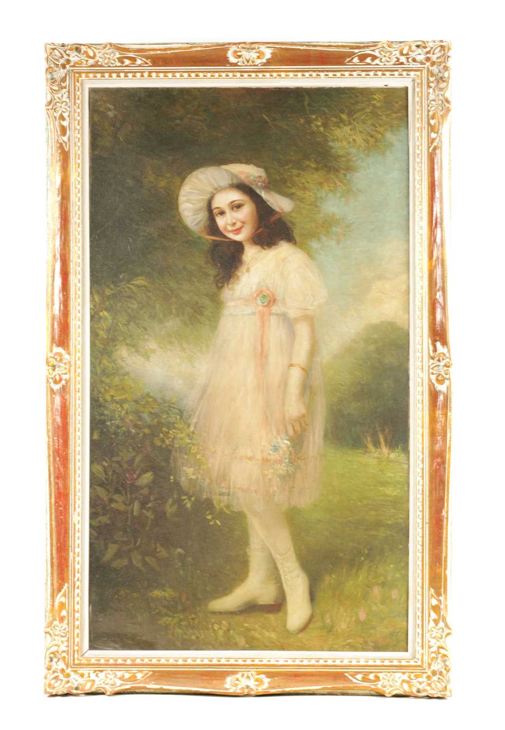 Lot 455 - GEZZA POLGARY (1862-1920) OIL ON CANVAS