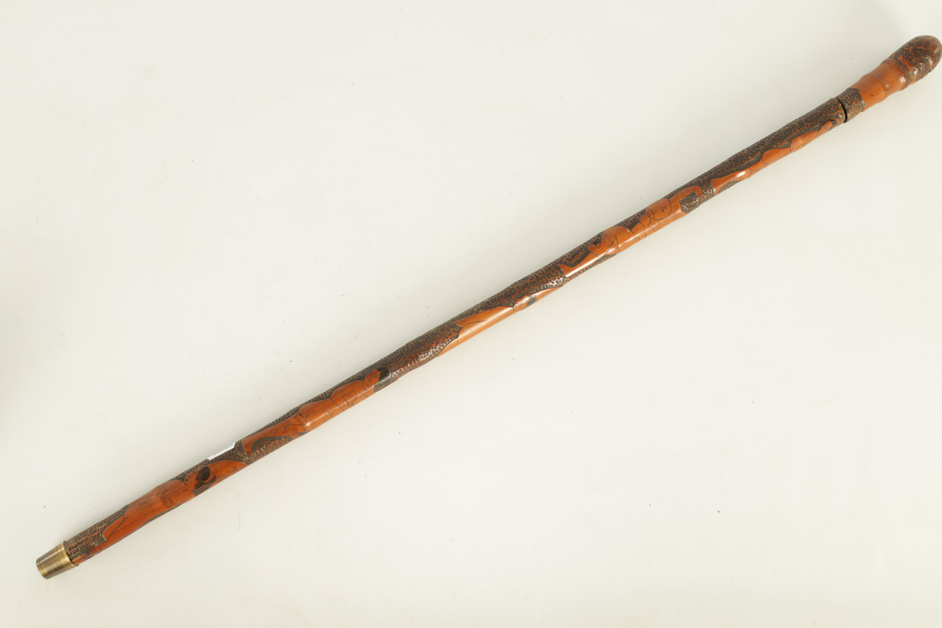 Lot 481 - A JAPANESE BAMBOO SWORD STICK