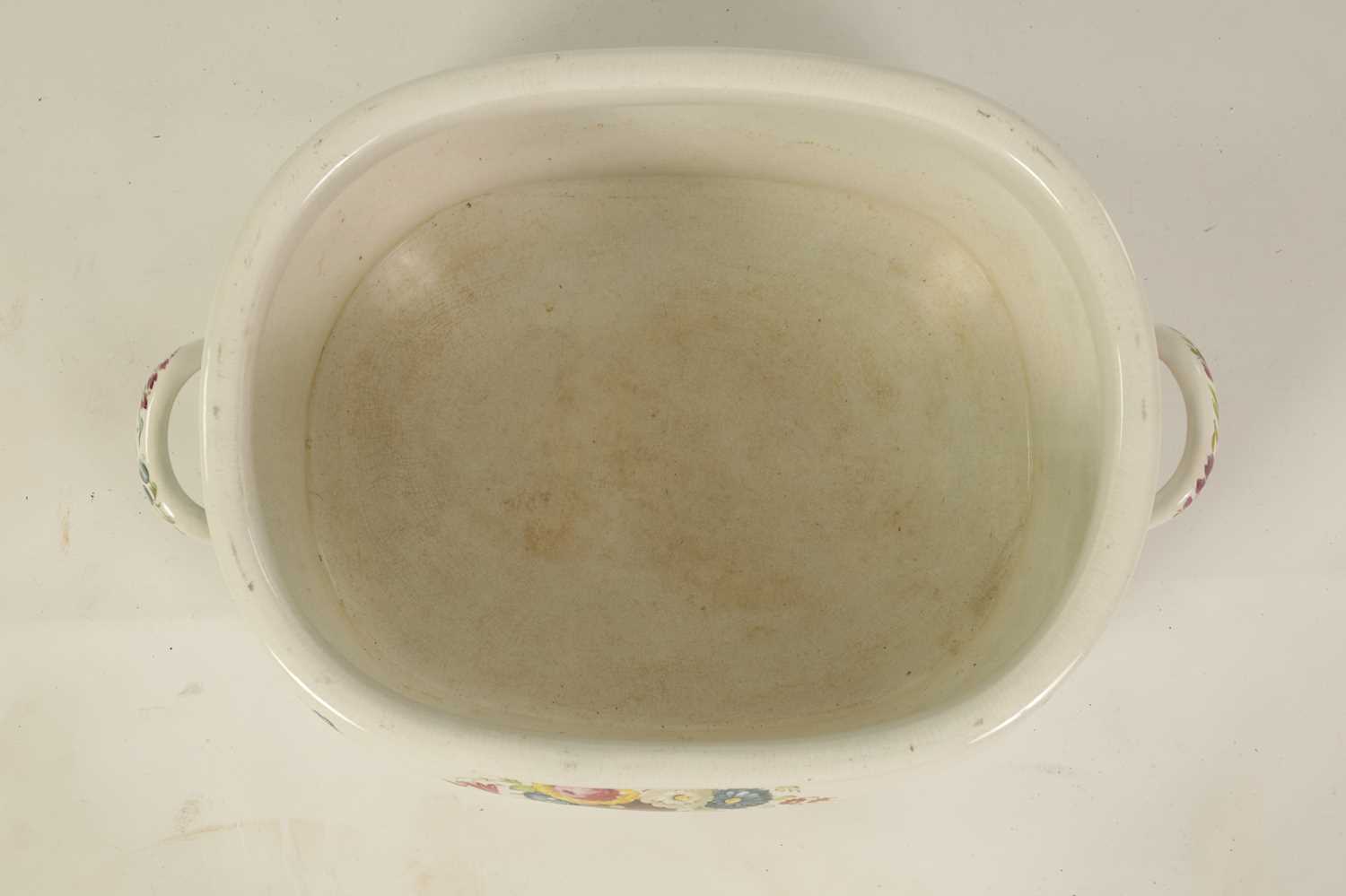 Lot 46 - A 19TH CENTURY NEWSTONE CERAMIC FOOT BATH