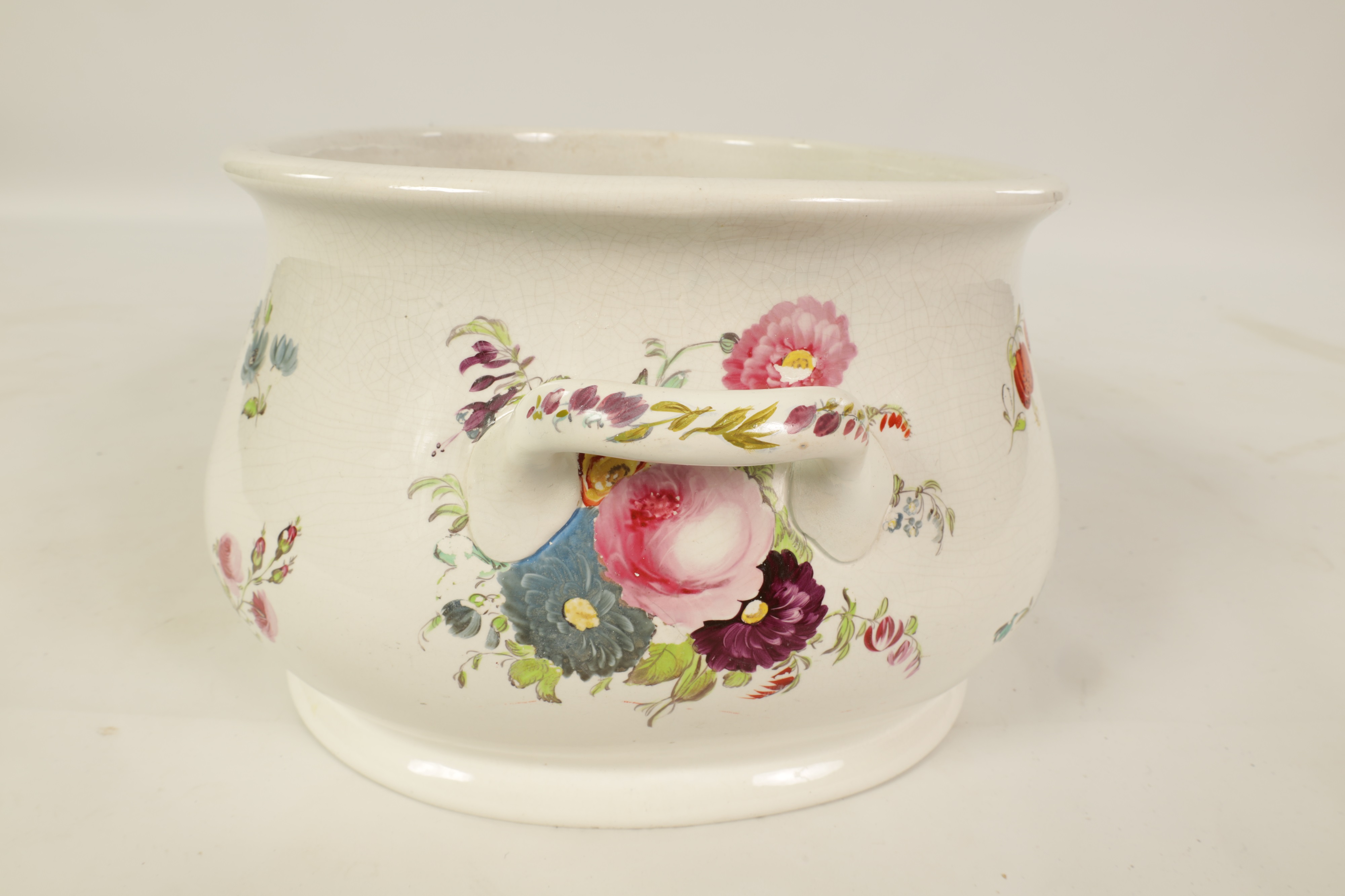 Lot 46 - A 19TH CENTURY NEWSTONE CERAMIC FOOT BATH