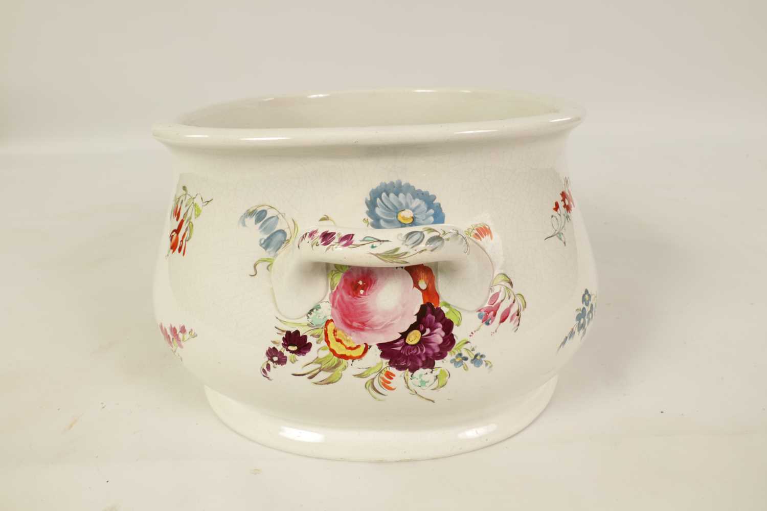 Lot 46 - A 19TH CENTURY NEWSTONE CERAMIC FOOT BATH