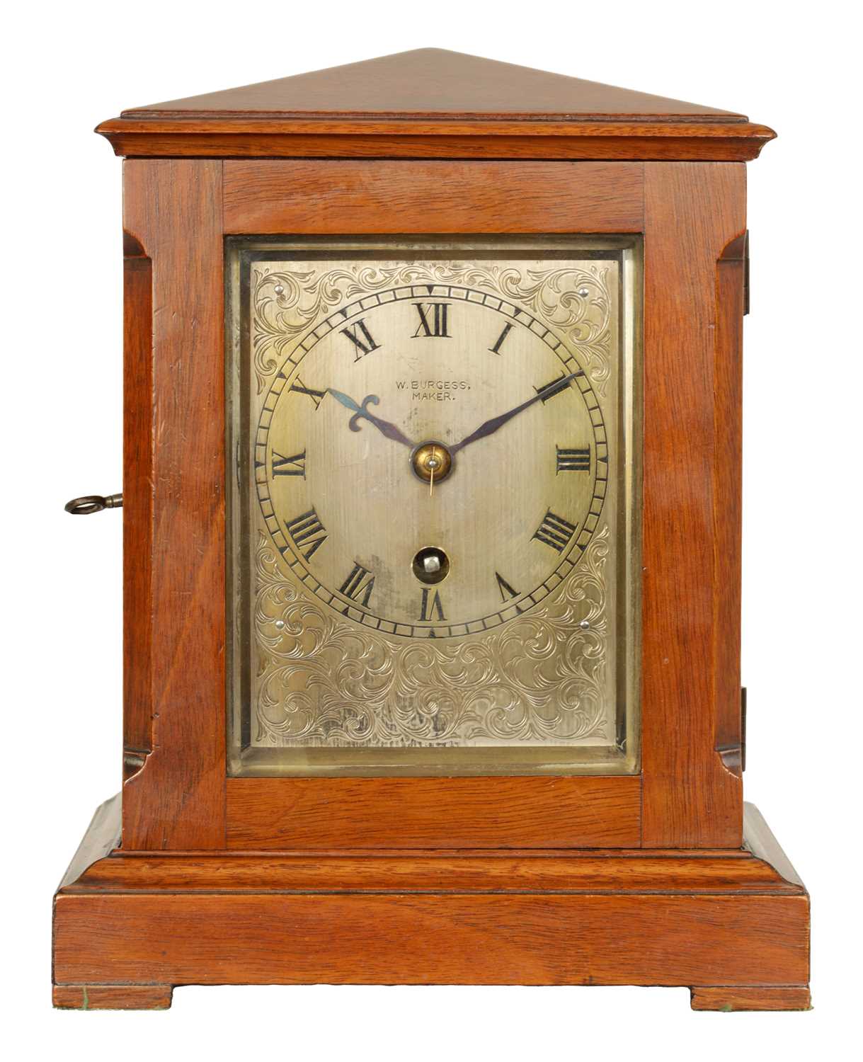 Lot 805 - A SMALL LATE 19TH CENTURY CHAIN DRIVEN FUSEE