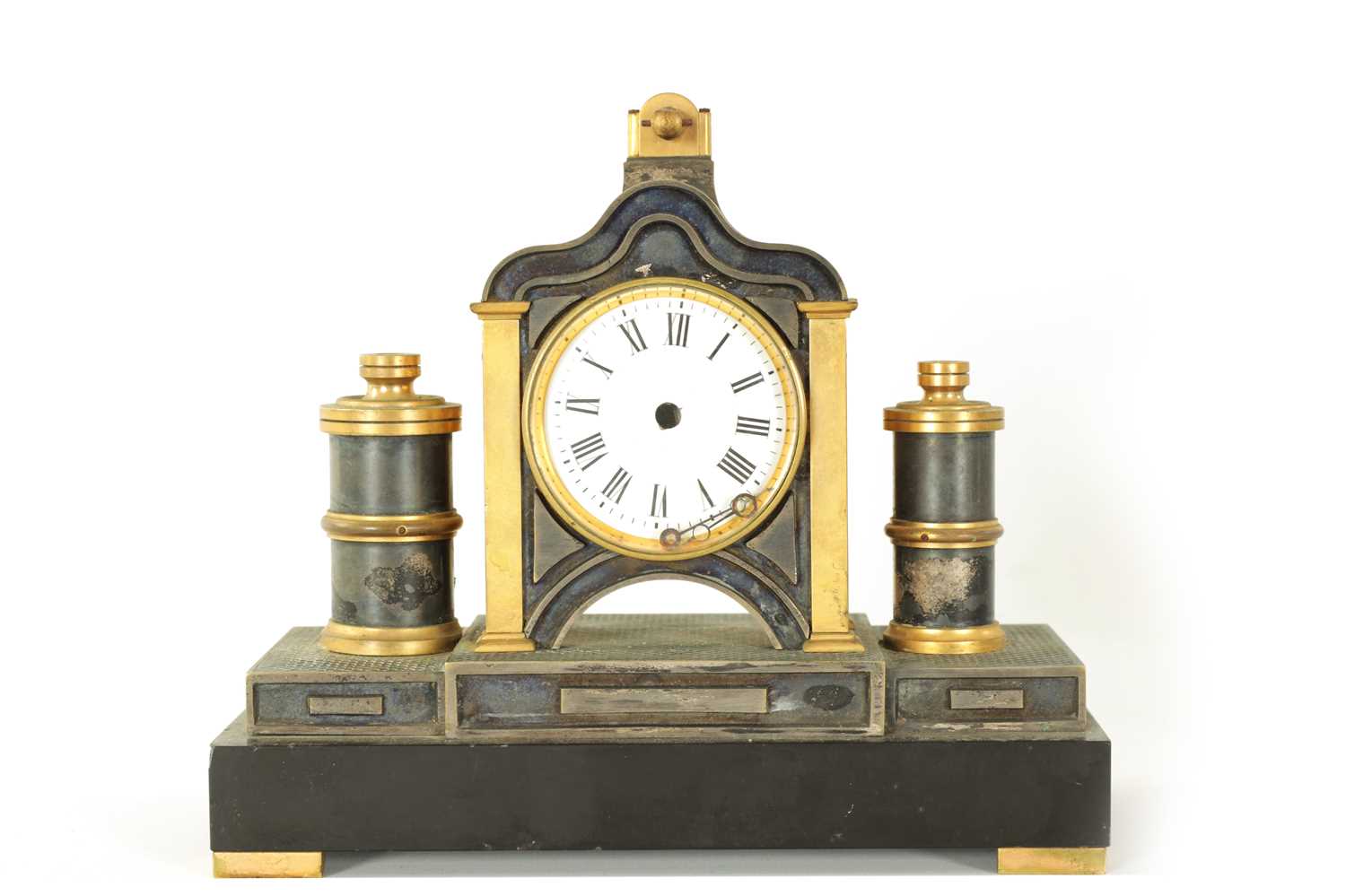 Lot 1101 - A 19TH CENTURY FRENCH INDUSTRIAL BEAM CLOCK