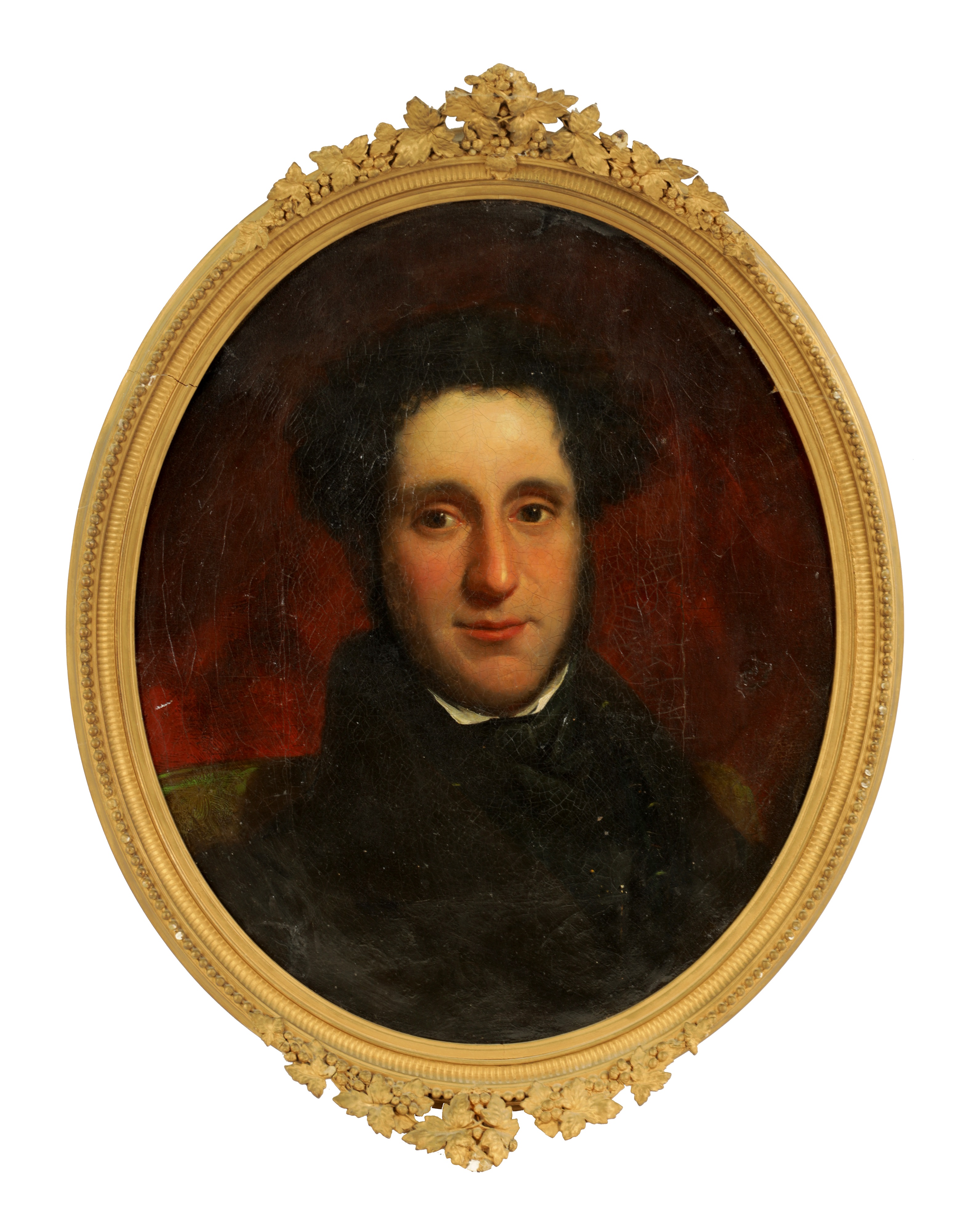 Lot 375 - 19TH CENTURY OIL ON CANVAS - PORTRAIT OF A