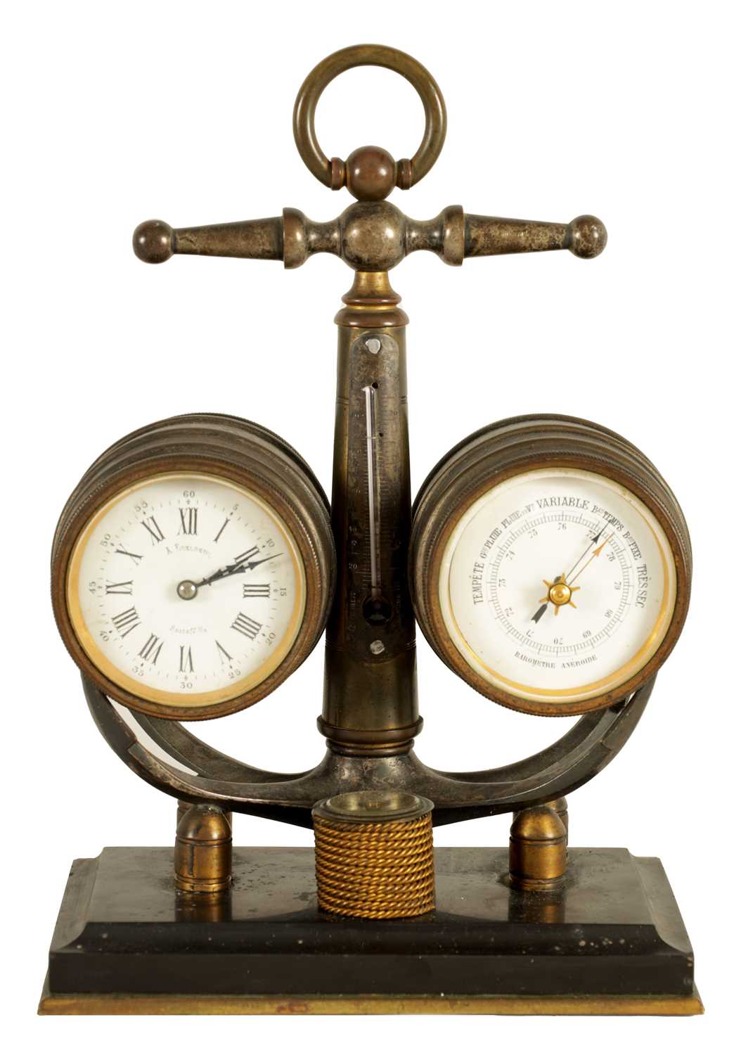 Lot 773 - A LATE 19TH CENTURY FRENCH INDUSTRIAL MANTEL