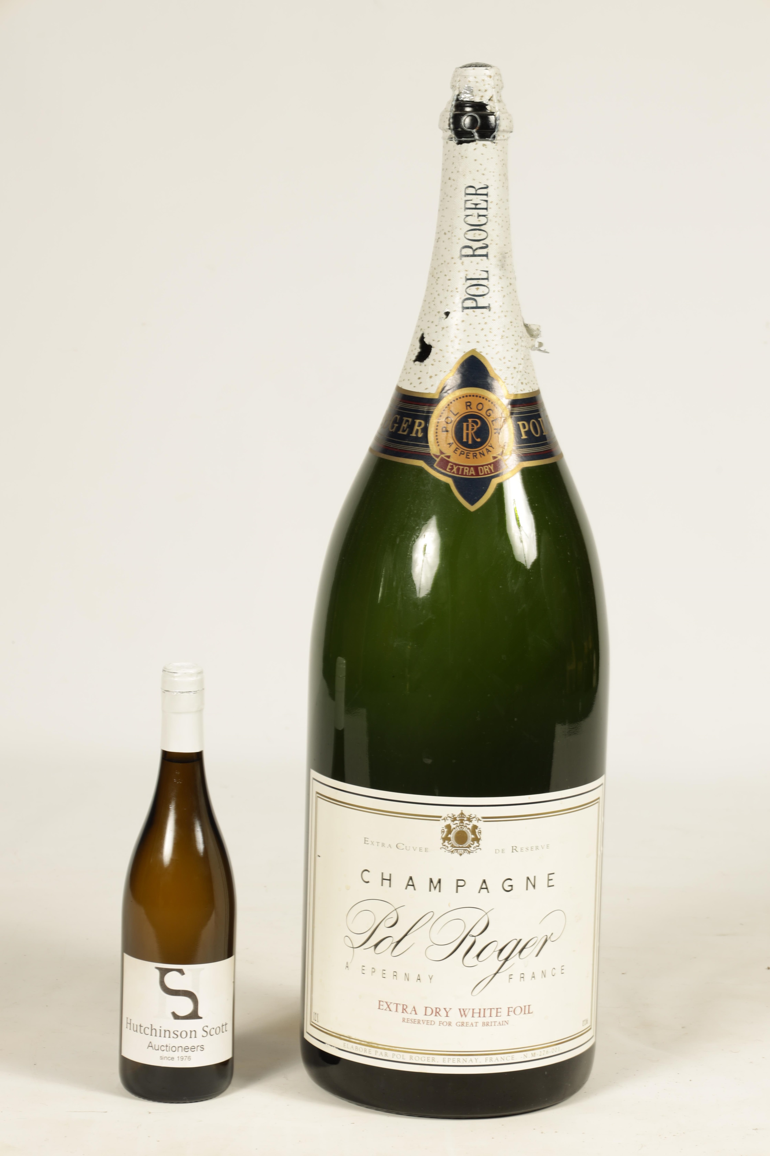 Lot 572 - A LARGE BALTHAZAR BOTTLE OF ‘POL ROGER’