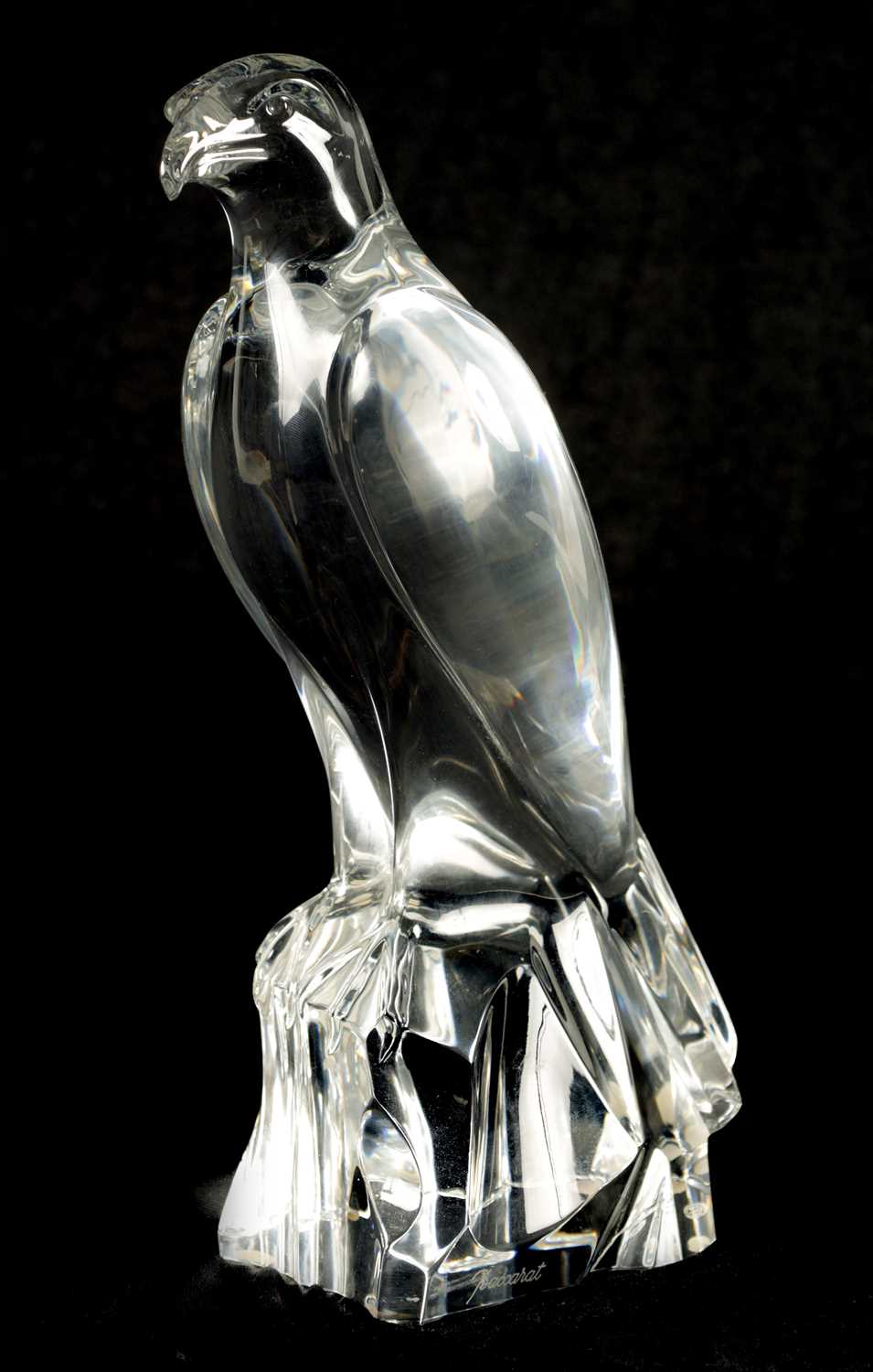 Lot 23 - A 20TH CENTURY BACCARAT CLEAR GLASS SCULPTURE