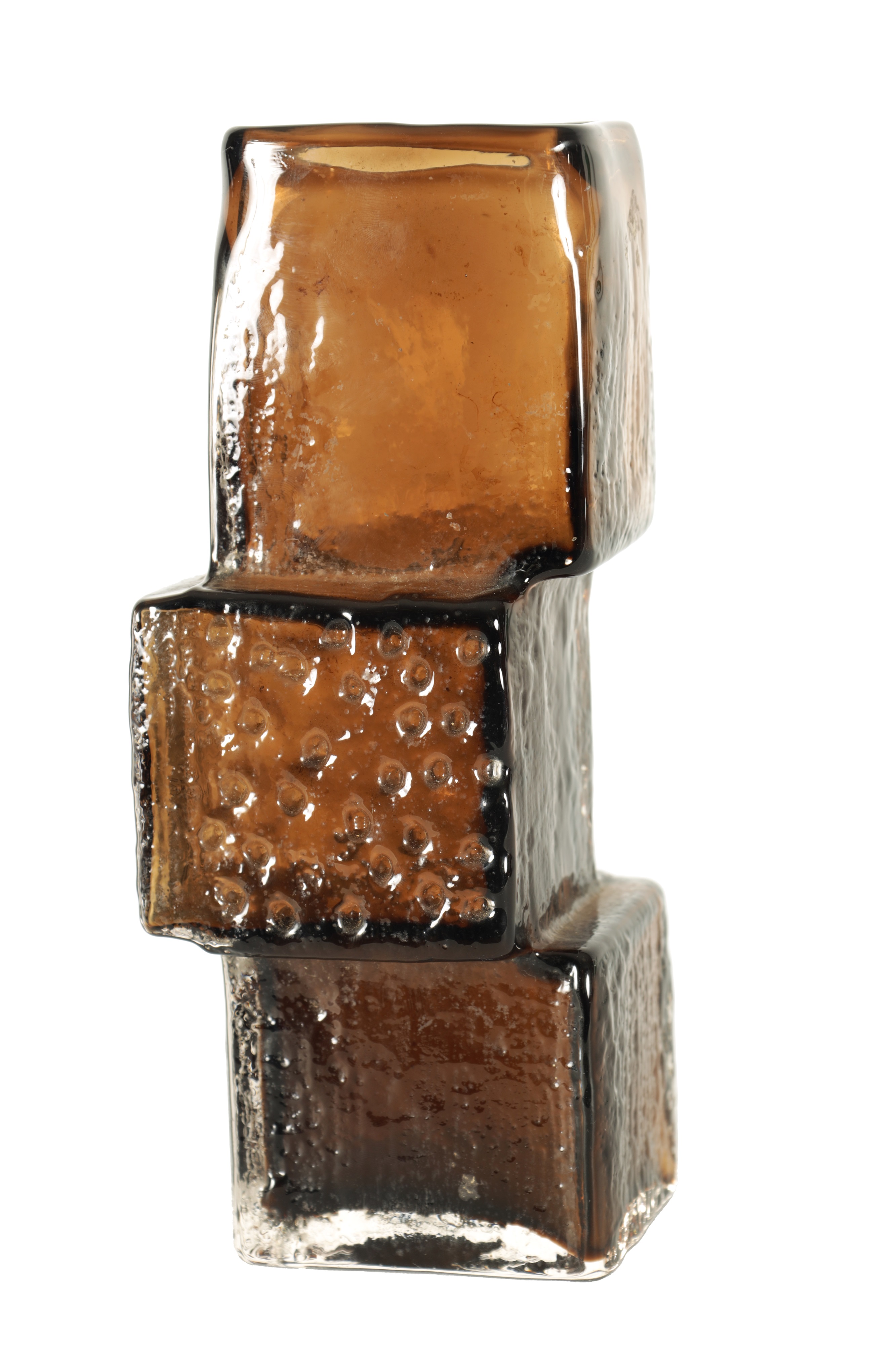 Lot 1 - A 20TH CENTURY WHITEFRIARS SMOKED GLASS