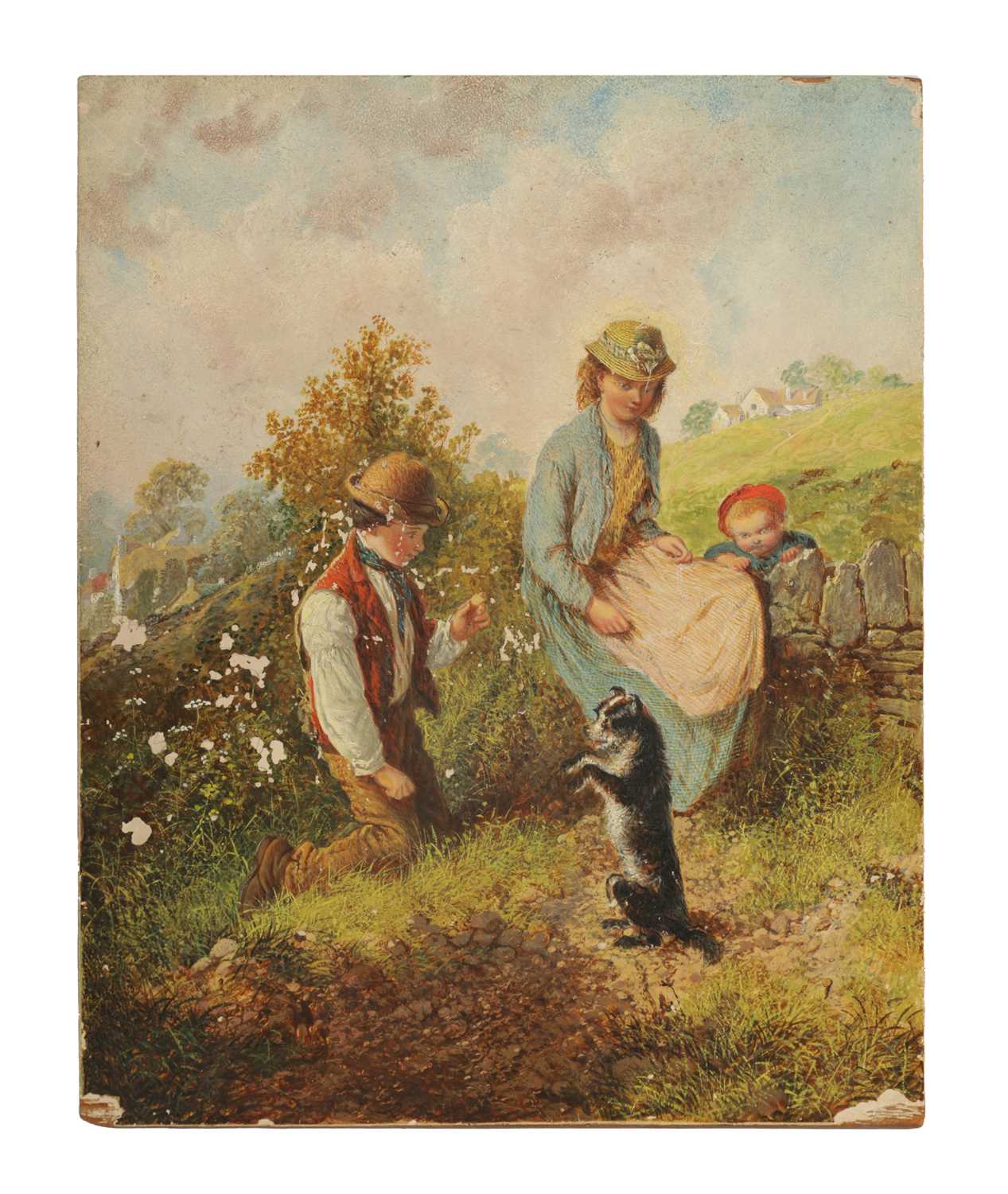 Lot 801 - ATT. TO ALFRED H. GREEN (1822-1878) OIL ON