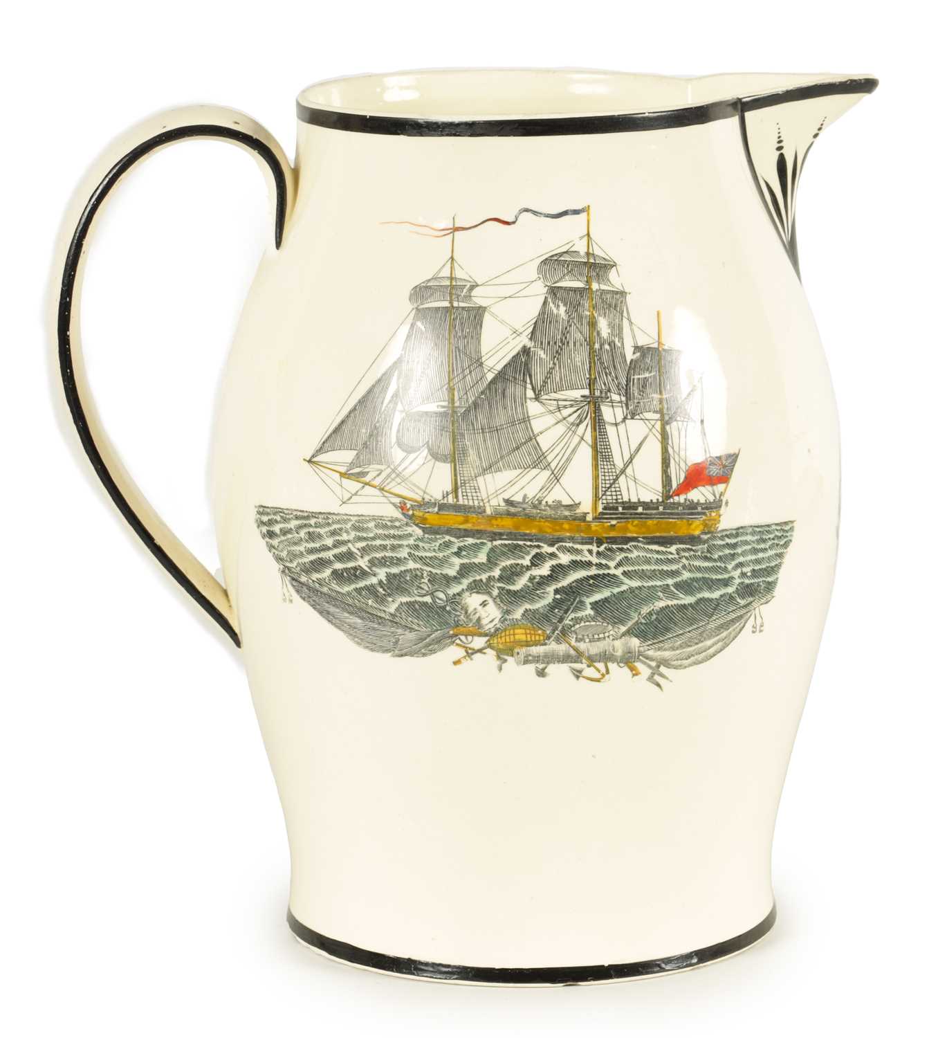 Lot 70 - AN EARLY 19TH CENTURY CREAMWARE PRESENTATION