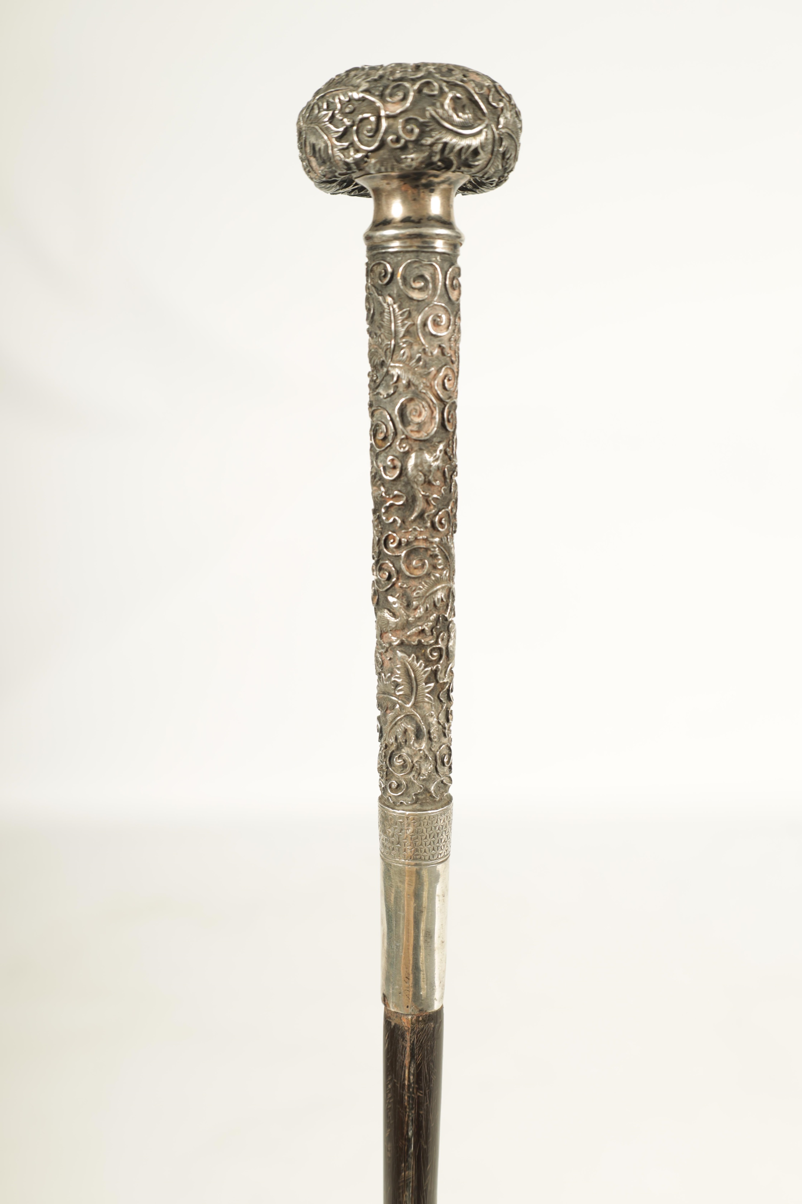 Lot 446 A Late 19th Century Chinese Silver Mounted