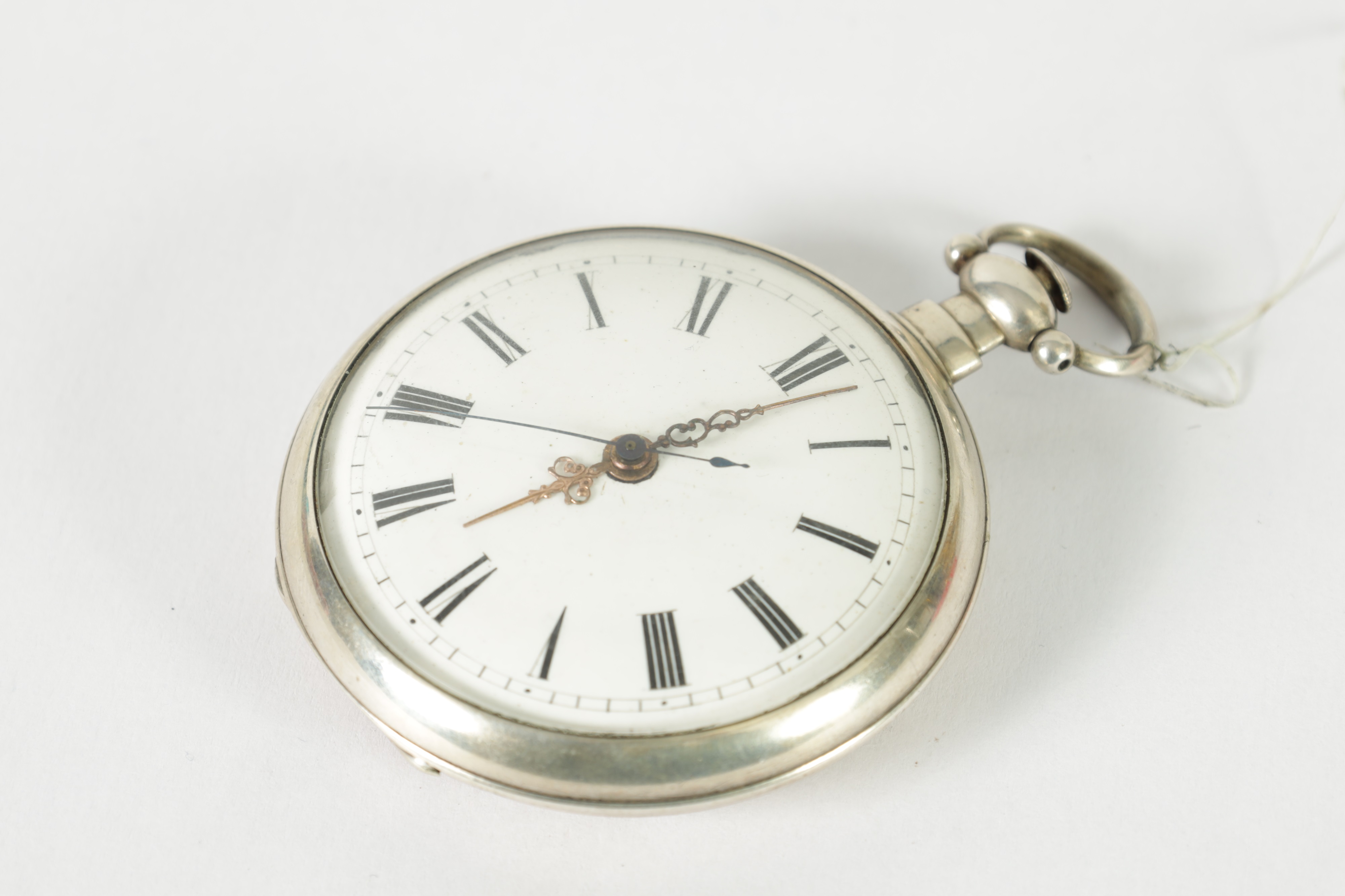 Lot 462 - A MID 19TH CENTURY SILVER OPEN FACED POCKET