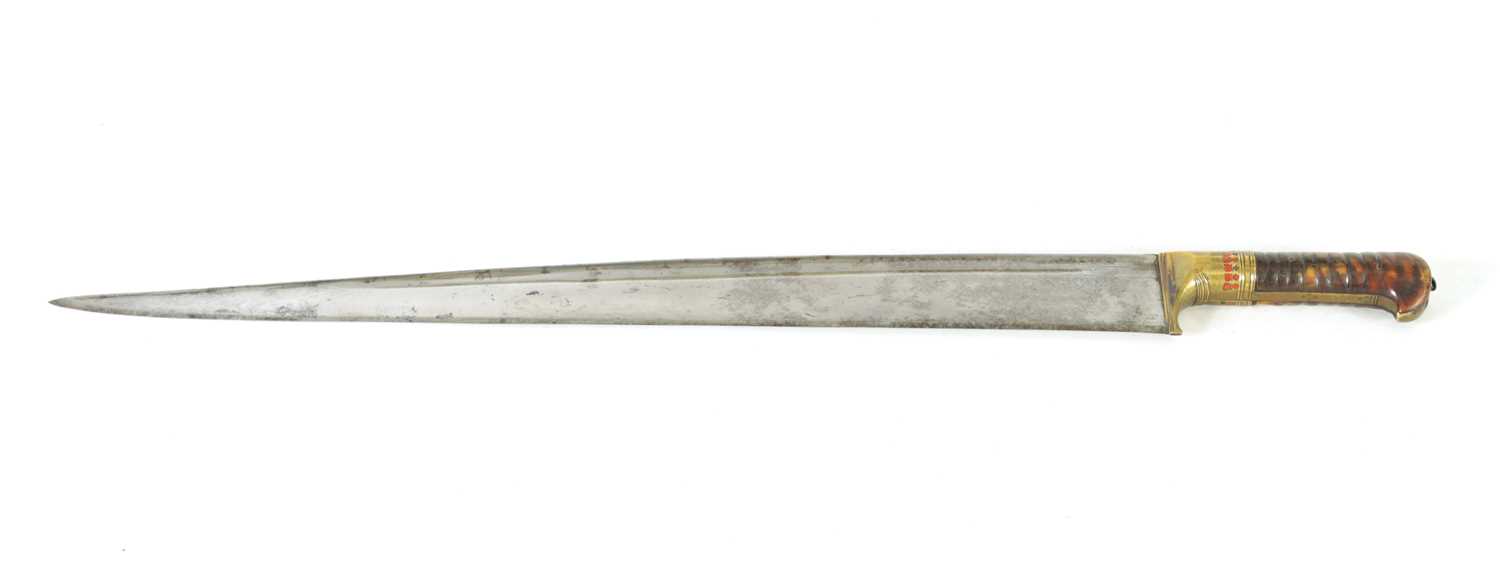 Lot 618 - A 19TH CENTURY INDIAN KHYBER KNIFE