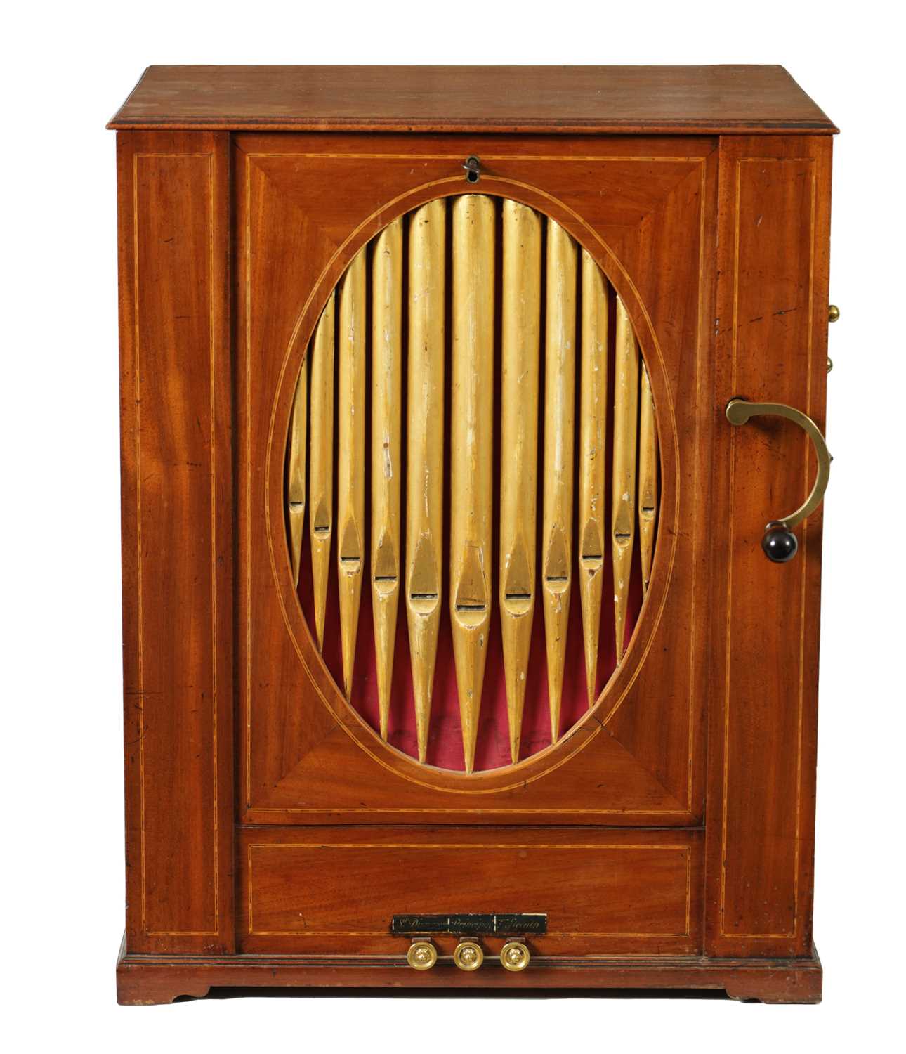 Lot 718 - AN EARLY 19TH CENTURY MAHOGANY AND INLAID