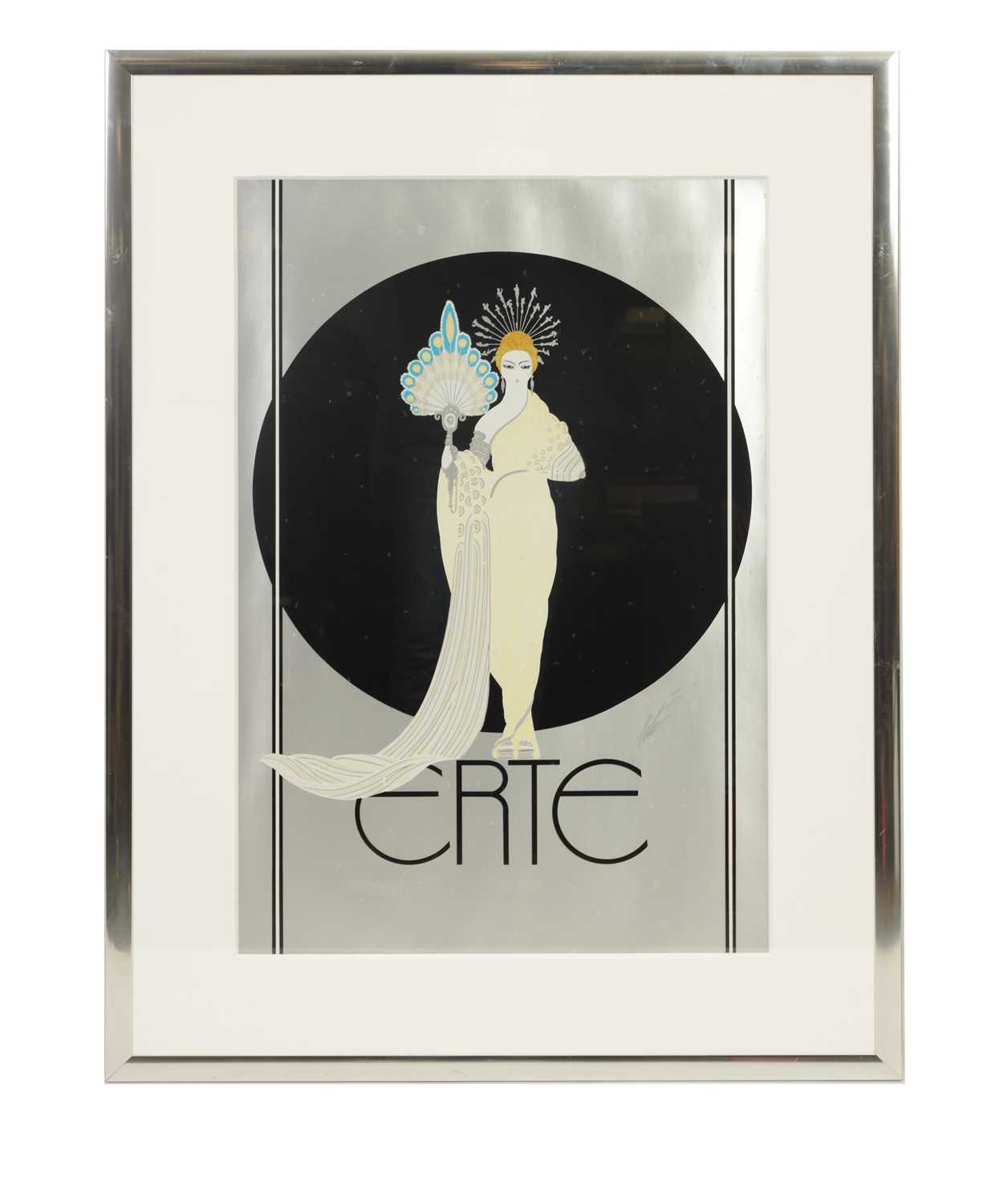 Lot 705 - ERTE. A LARGE ART DECO STYLE SIGNED