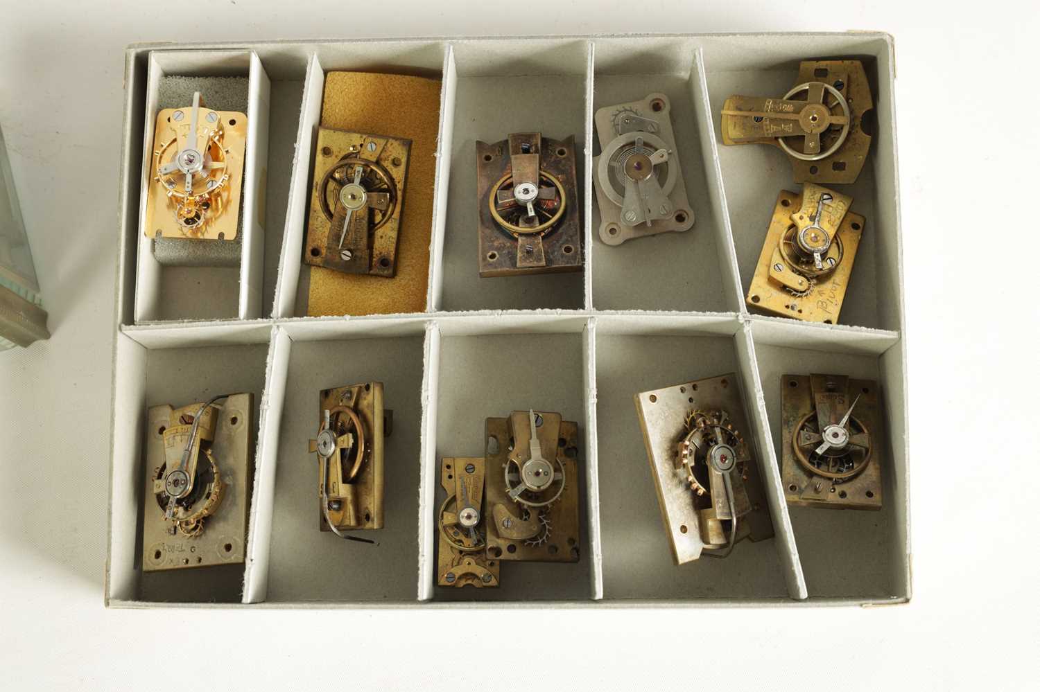 Lot 207 - A BOXED COLLECTION OF CARRIAGE CLOCK LEVER