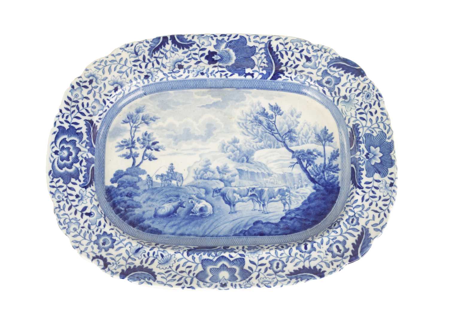 Lot 78 - AN EARLY 19TH CENTURY BLUE AND WHITE DURHAM Lot 78 - AN EARLY 19TH CENTURY BLUE AND WHITE DURHAM