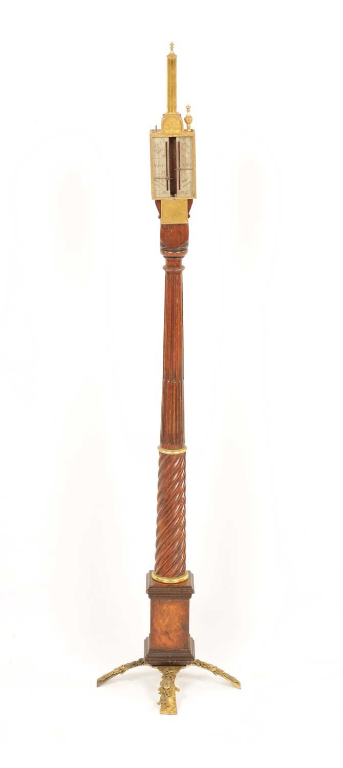 Lot 900 - A 17TH CENTURY DESIGN WALNUT AND GILT BRASS