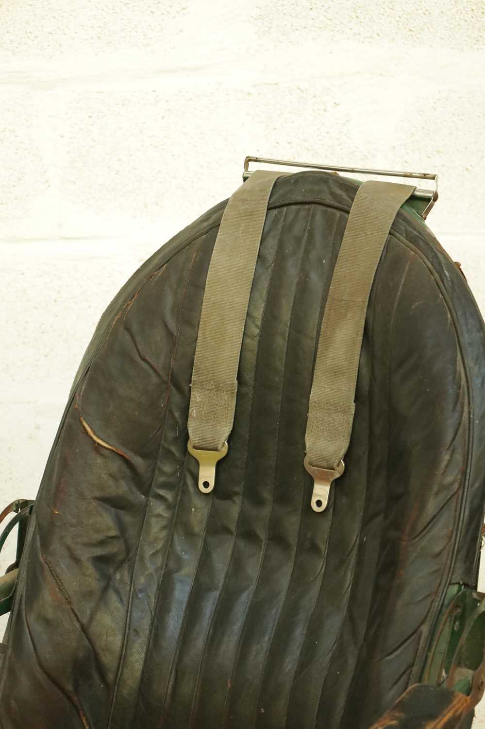 Lot 85 - AN EARLY AIRCRAFT LEATHER UPHOLSTERED PILOTS