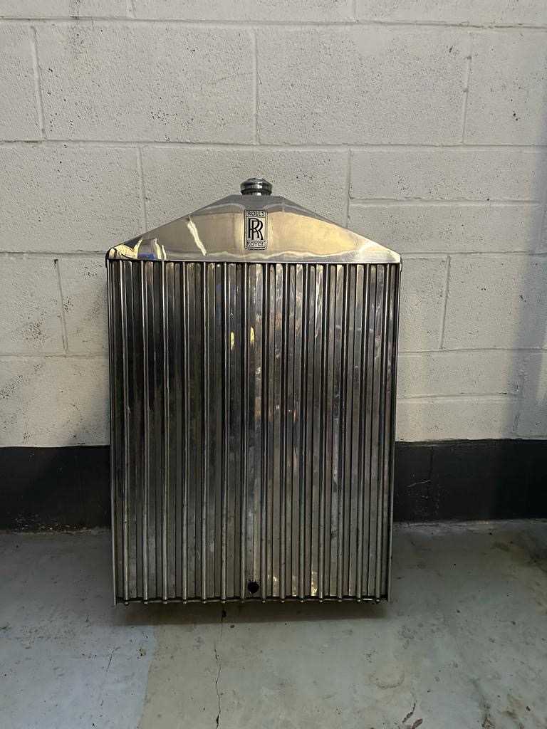 Lot 31 - A VINTAGE ROLLS ROYCE RADIATOR AND GRILL