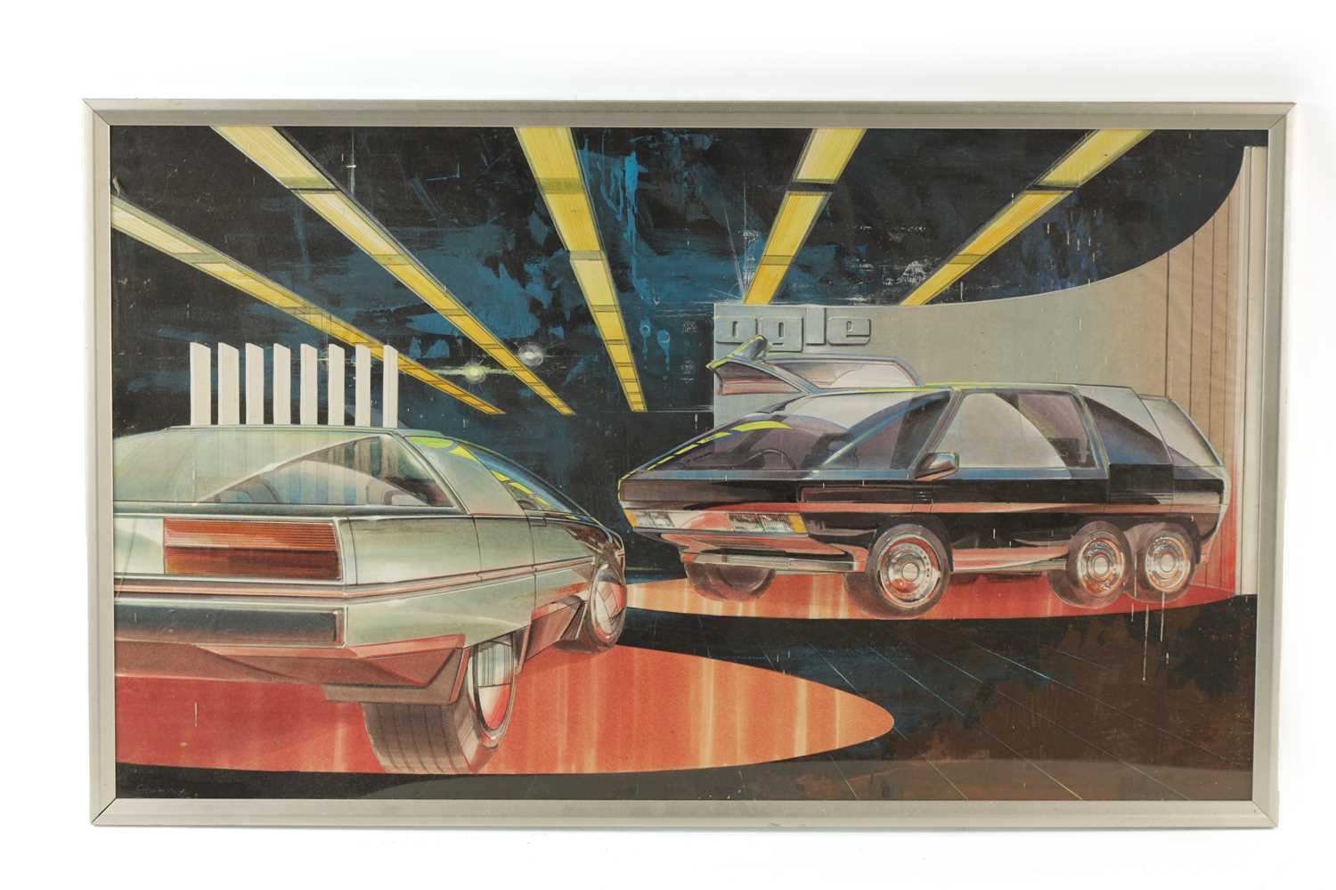 Lot 94 - AN ORIGINAL OGLE DESIGN MIXED MEDIA ARTWORK