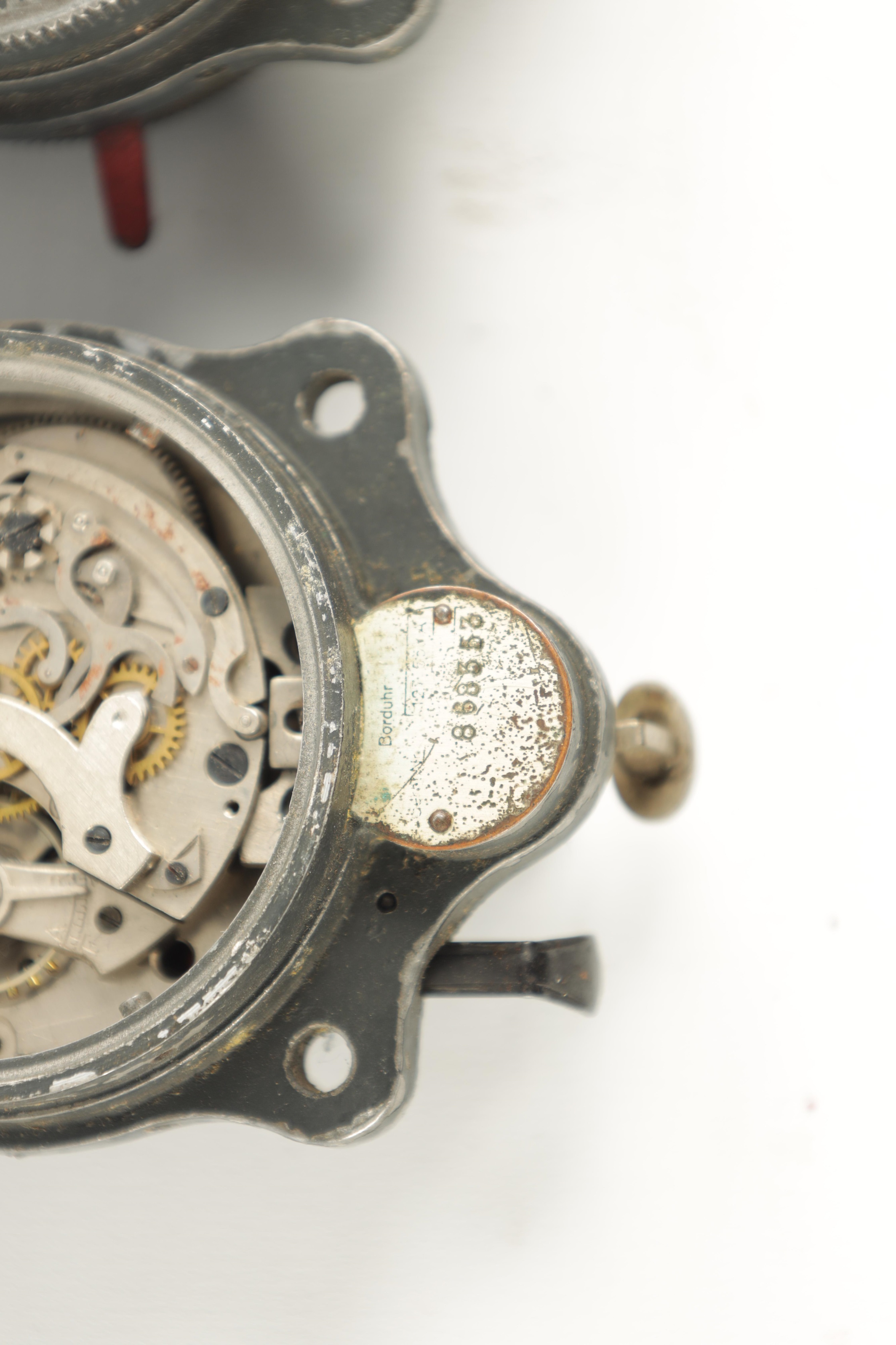 Lot 225 - TWO GERMAN WWII AIRCRAFT COCKPIT CLOCKS