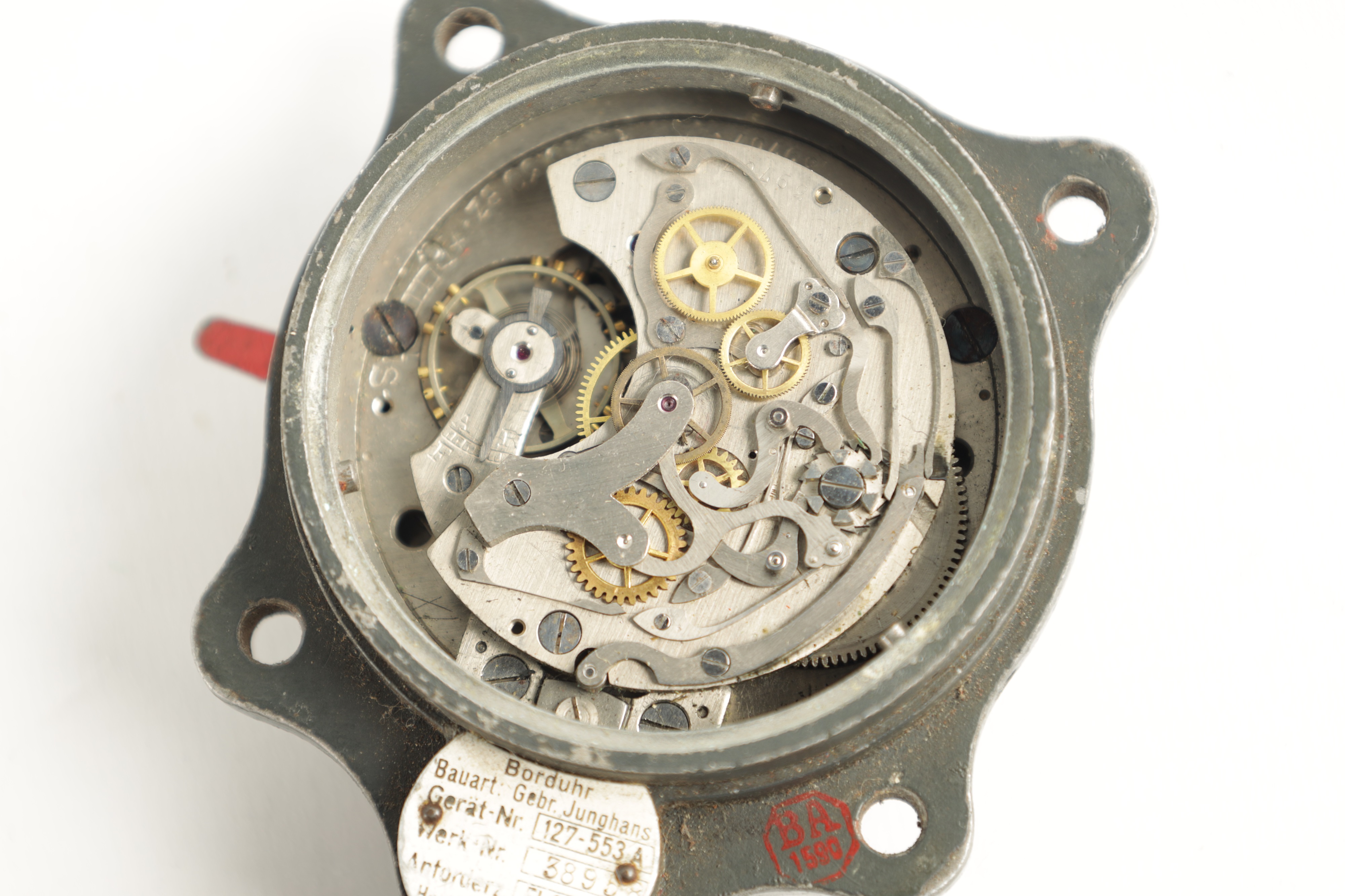 Lot 225 - TWO GERMAN WWII AIRCRAFT COCKPIT CLOCKS