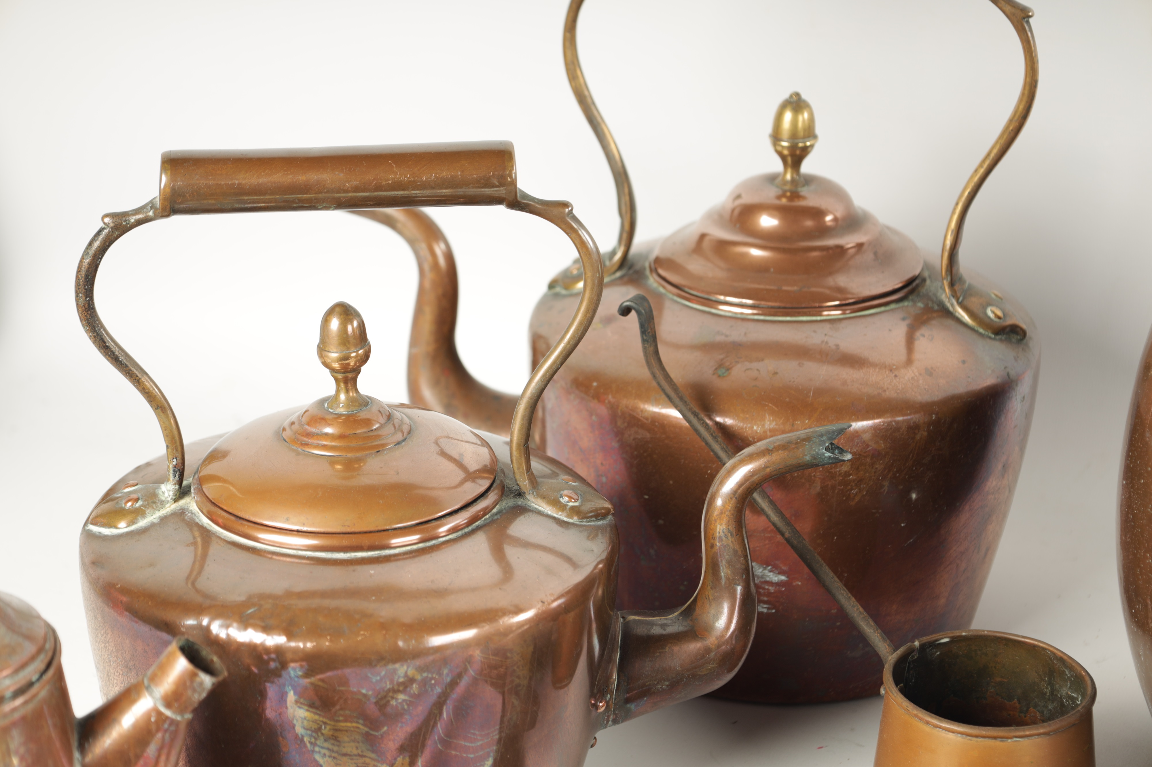 Lot 145 - A COLLECTION OF 129TH CENTURY COPPER WARE