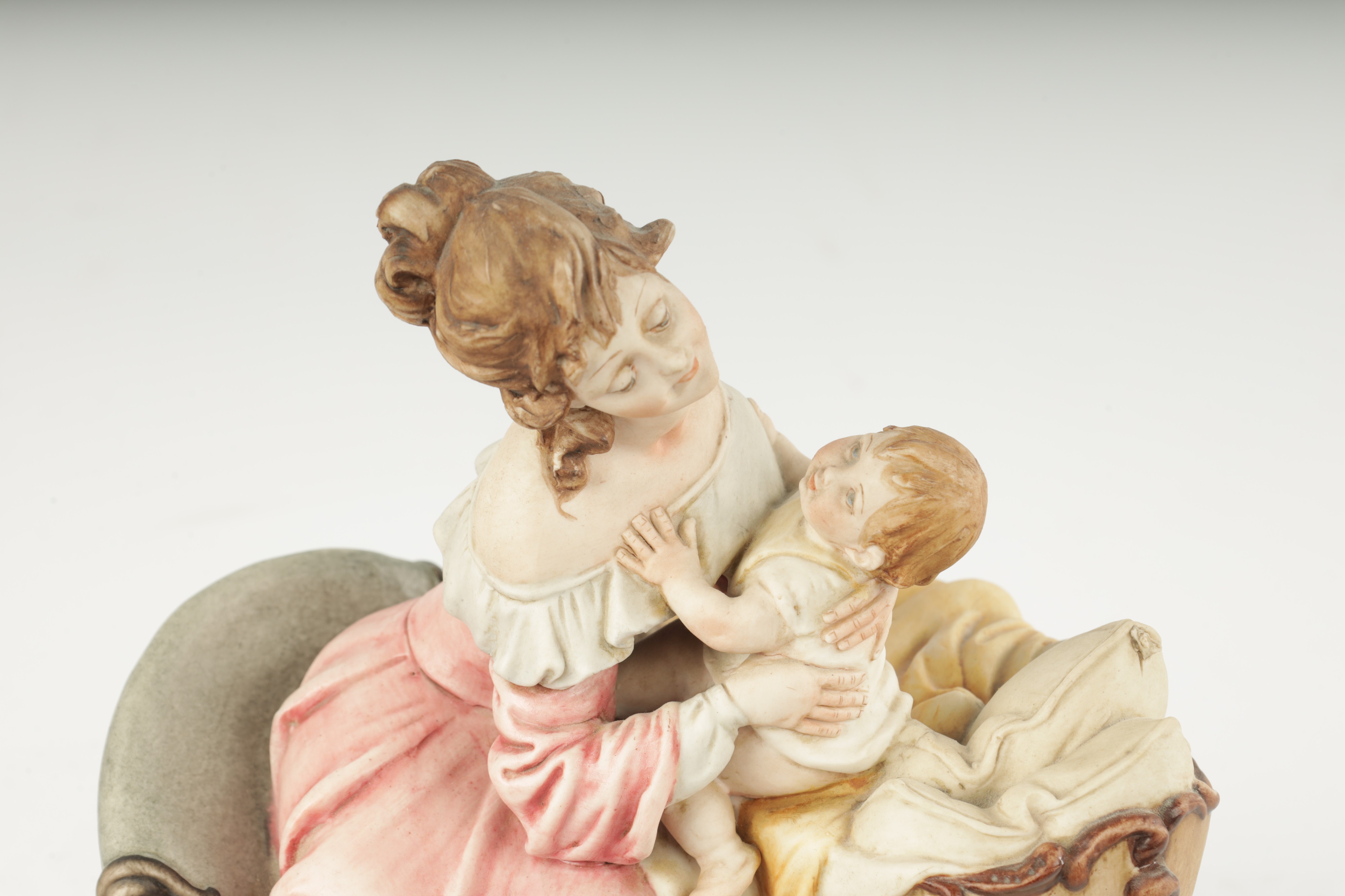 Lot 61 - A CAPODIMONTE FIGURE GROUP BY BRUNO MERLI