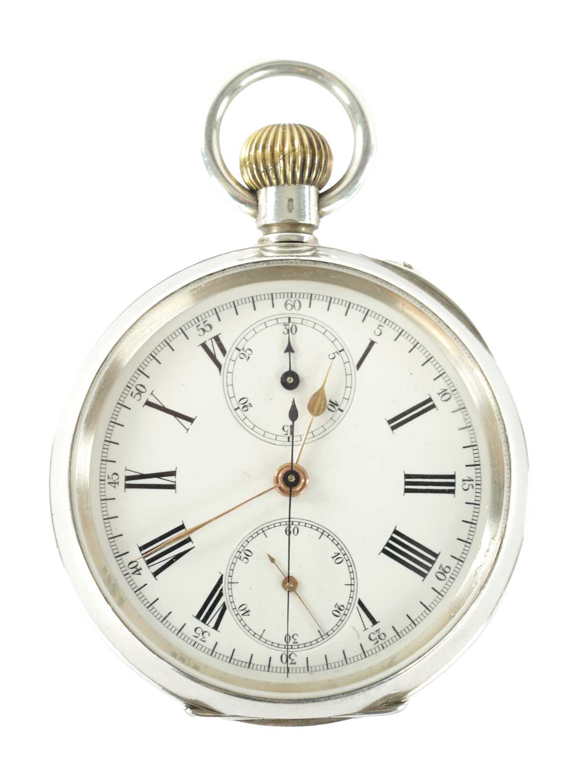 Lot 250 - AN EARLY 20TH CENTURY SILVER OPEN FACE